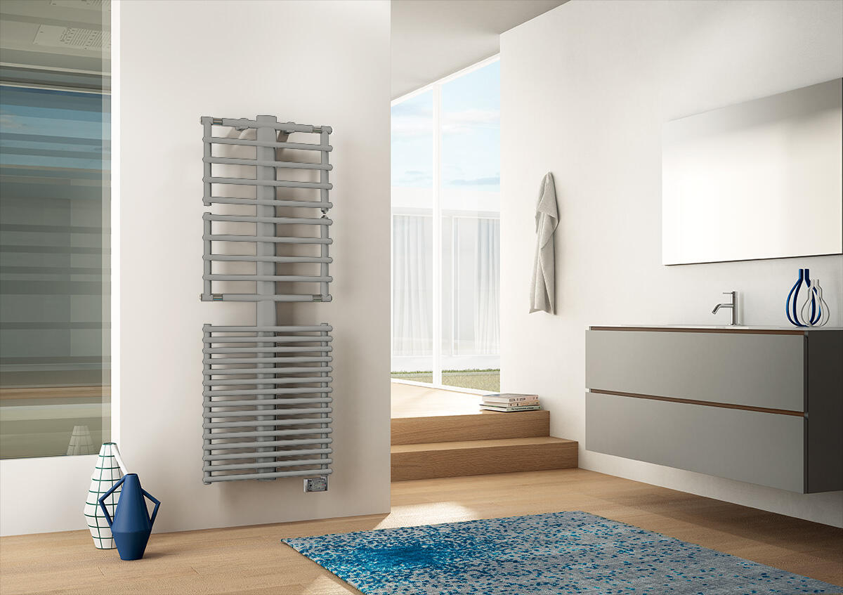 Termoarredo elettrico a fluido GET UP 500 W grigio perla L 55 x H 107.6 ...