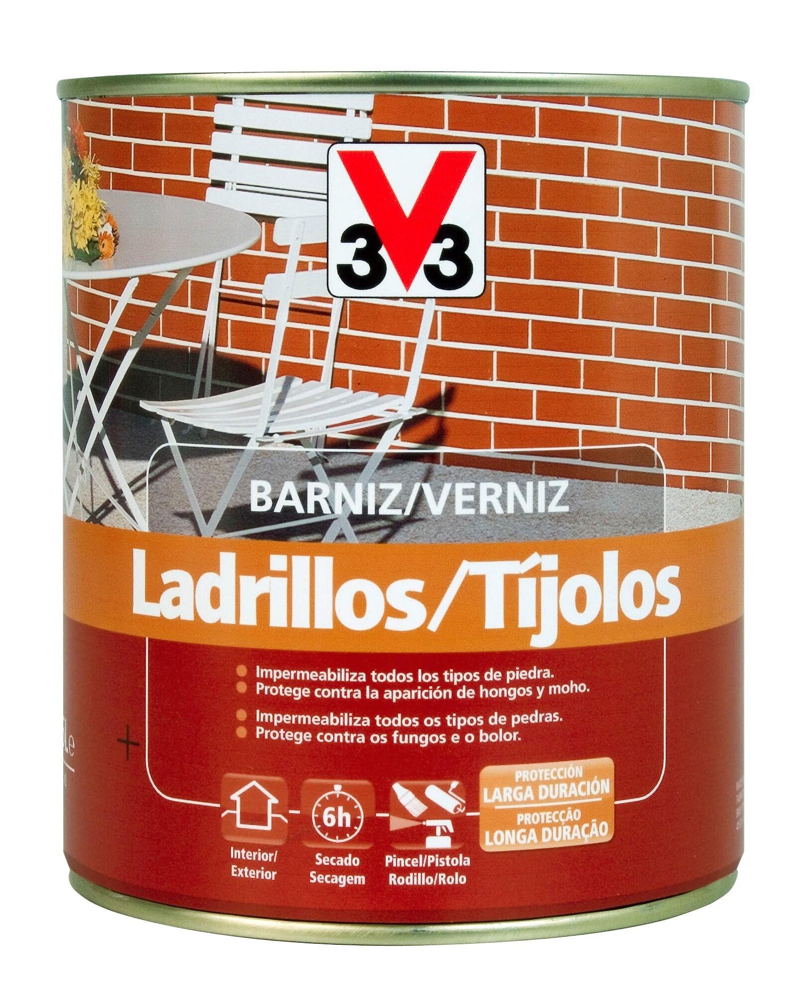 Barniz ladrillo exterior V33 incoloro para paredes de ladrillo, piedra ...