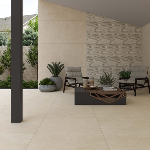 Azulejo cerámico Arenisca efecto cemento, relieve perla relieve 30x90 ...