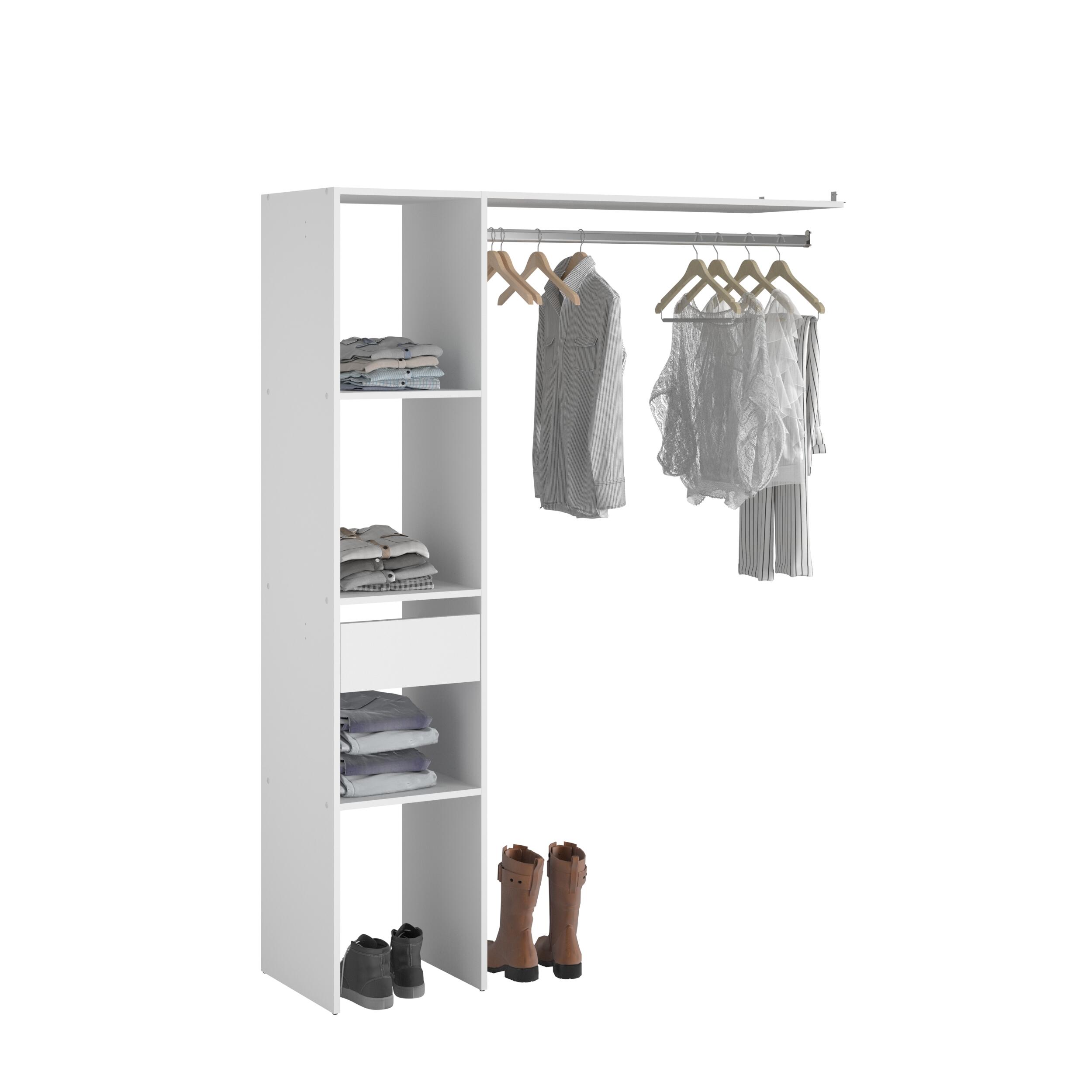 Kit vestidor Combi 138x180x40cm blanco Box C | Leroy Merlin