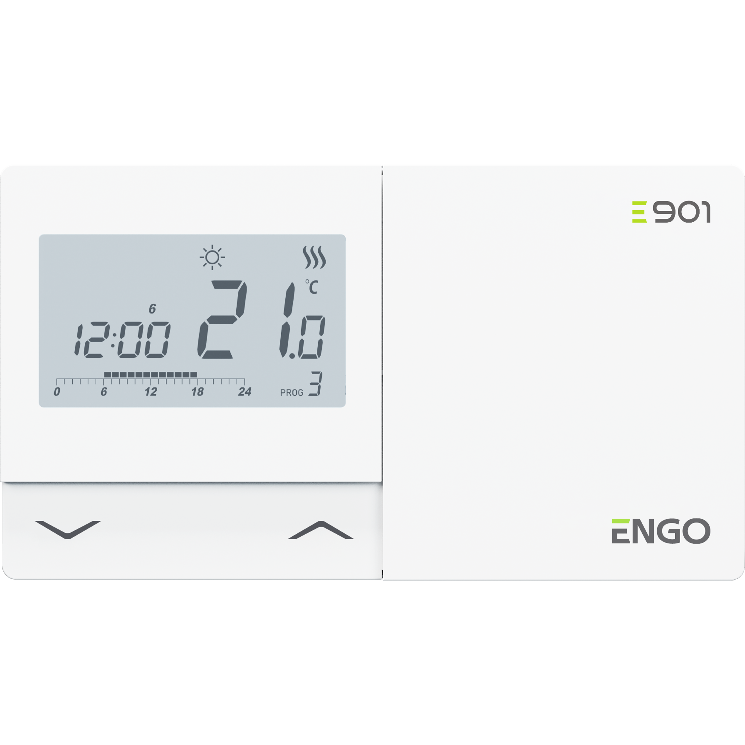 Przewodowy elektroniczny regulator temperatury-tygodniowy E901 ENGO ...