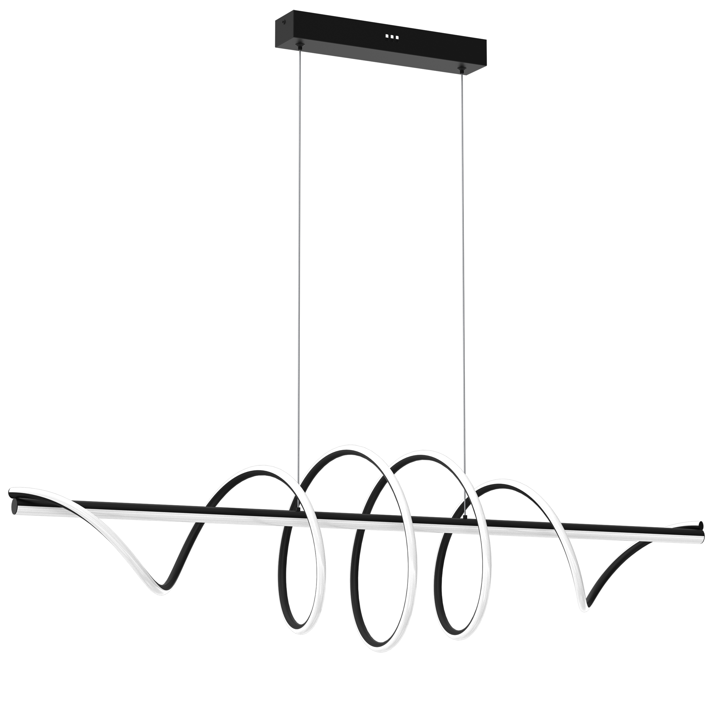 Lampa wisząca Twist czarna LED Milagro - Leroy Merlin