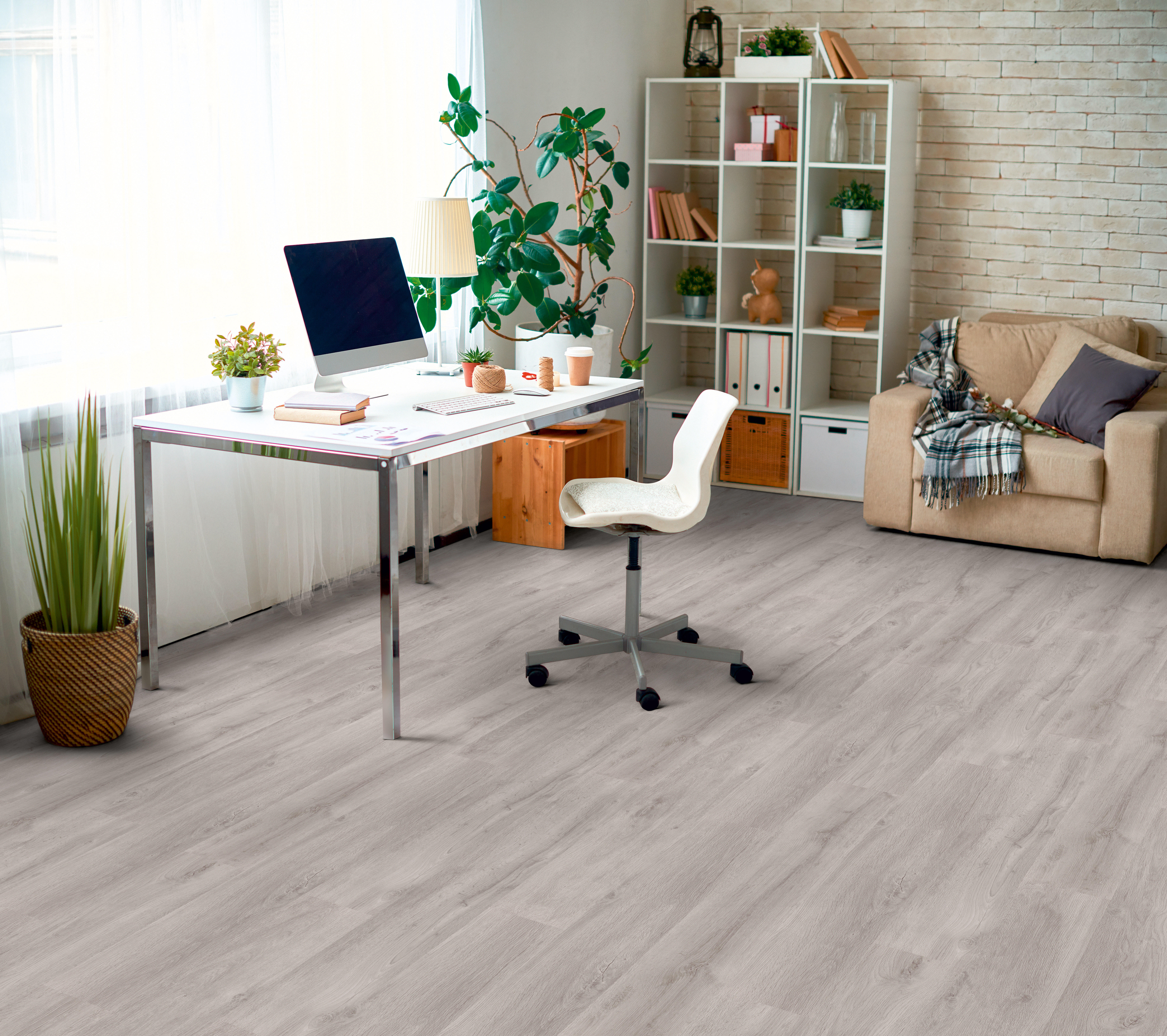 Sol stratifié forte décor Açores, Ep 8 mm | Leroy Merlin