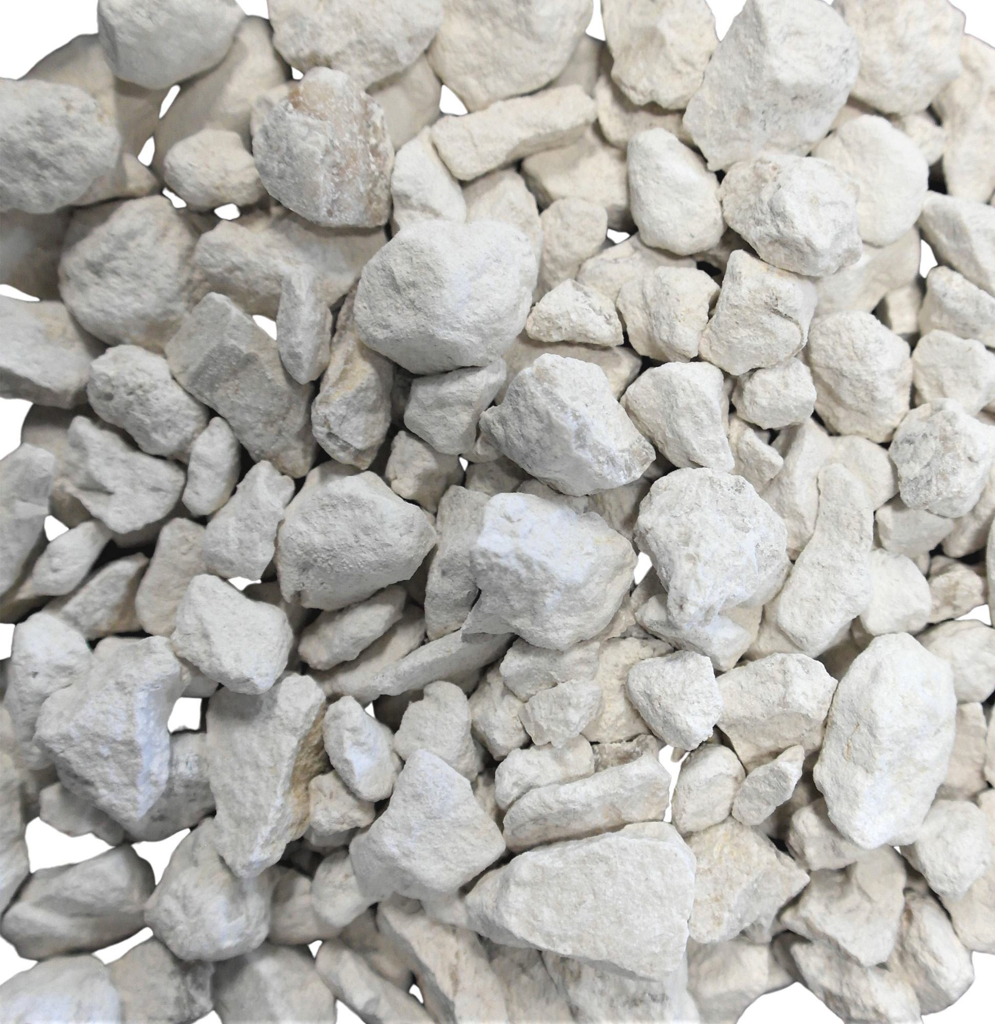 Graviers pierre naturelle Calcaire blanc pur, 6/16mm, 25 kg | Leroy Merlin