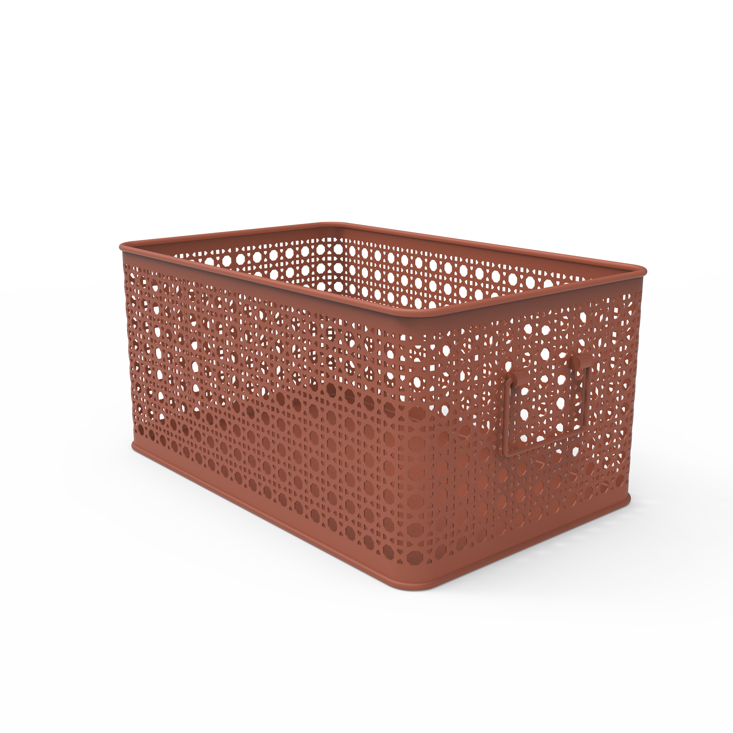 Panier BOX & BEYOND rouge H.14.4 x l.31.8 x P.31.8 cm | Leroy Merlin