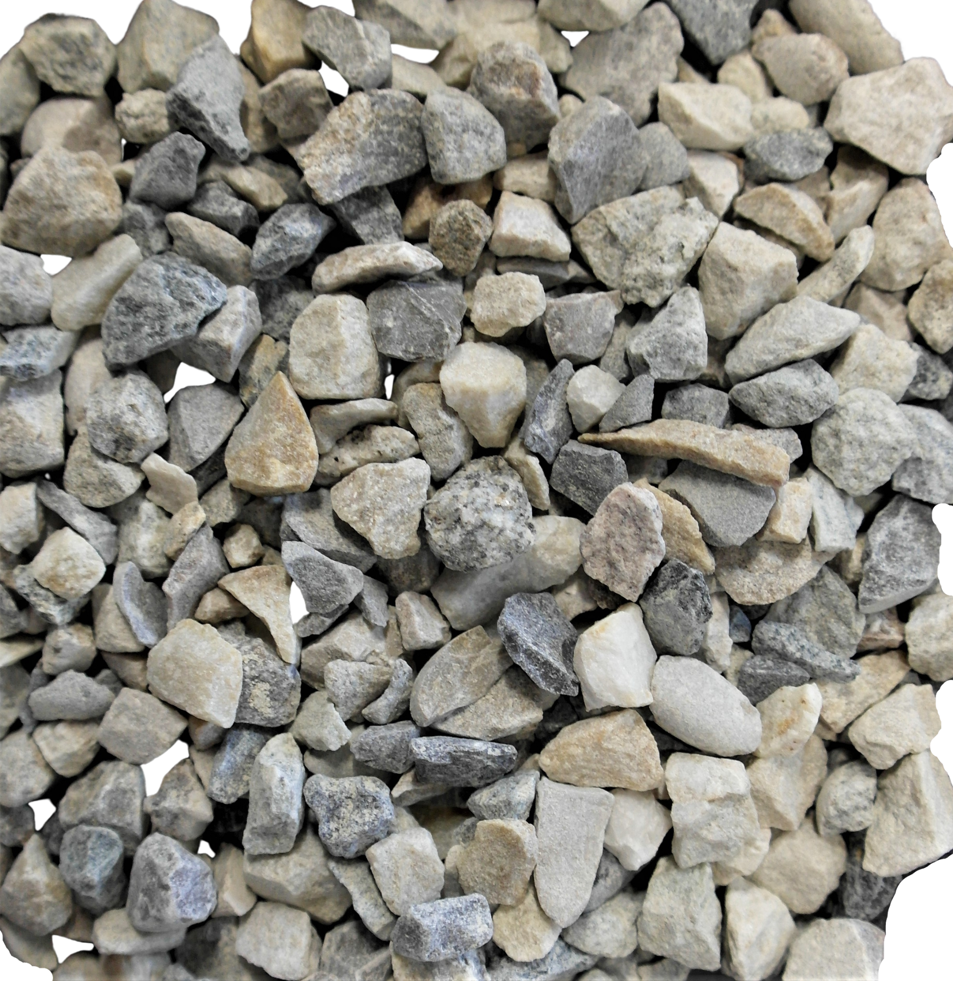 Graviers pierre naturelle Silico calcaire, gris 6/10mm, 25kg | Leroy Merlin