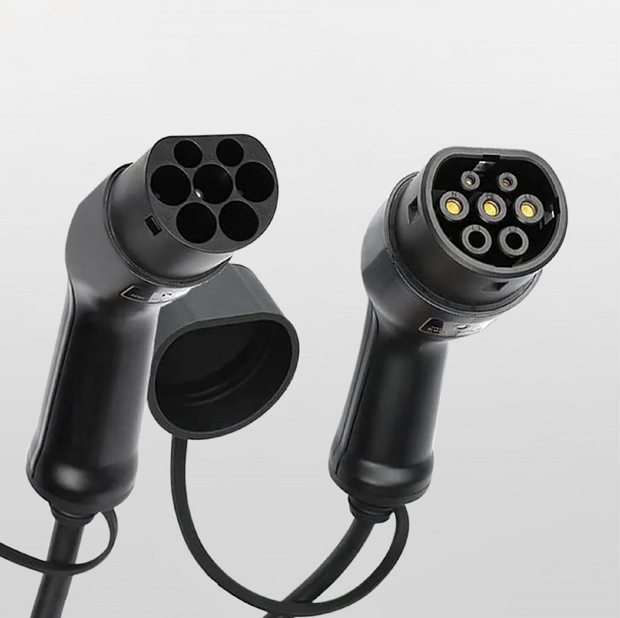 Cable de carga cargador coche eléctrico AC Tipo 2 Monofásico 5m 32A ...