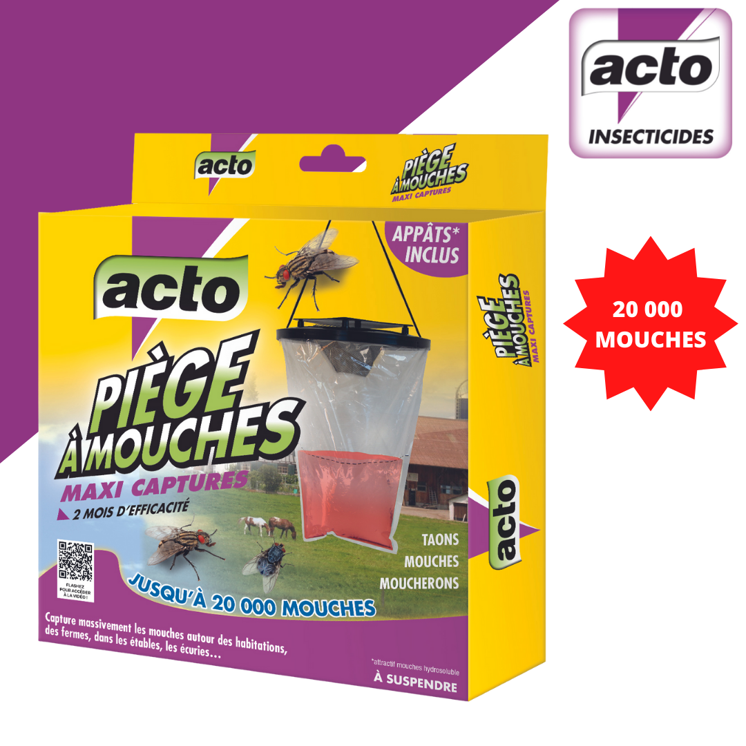 Pièges mouches Maxi Captures ACTO | Leroy Merlin