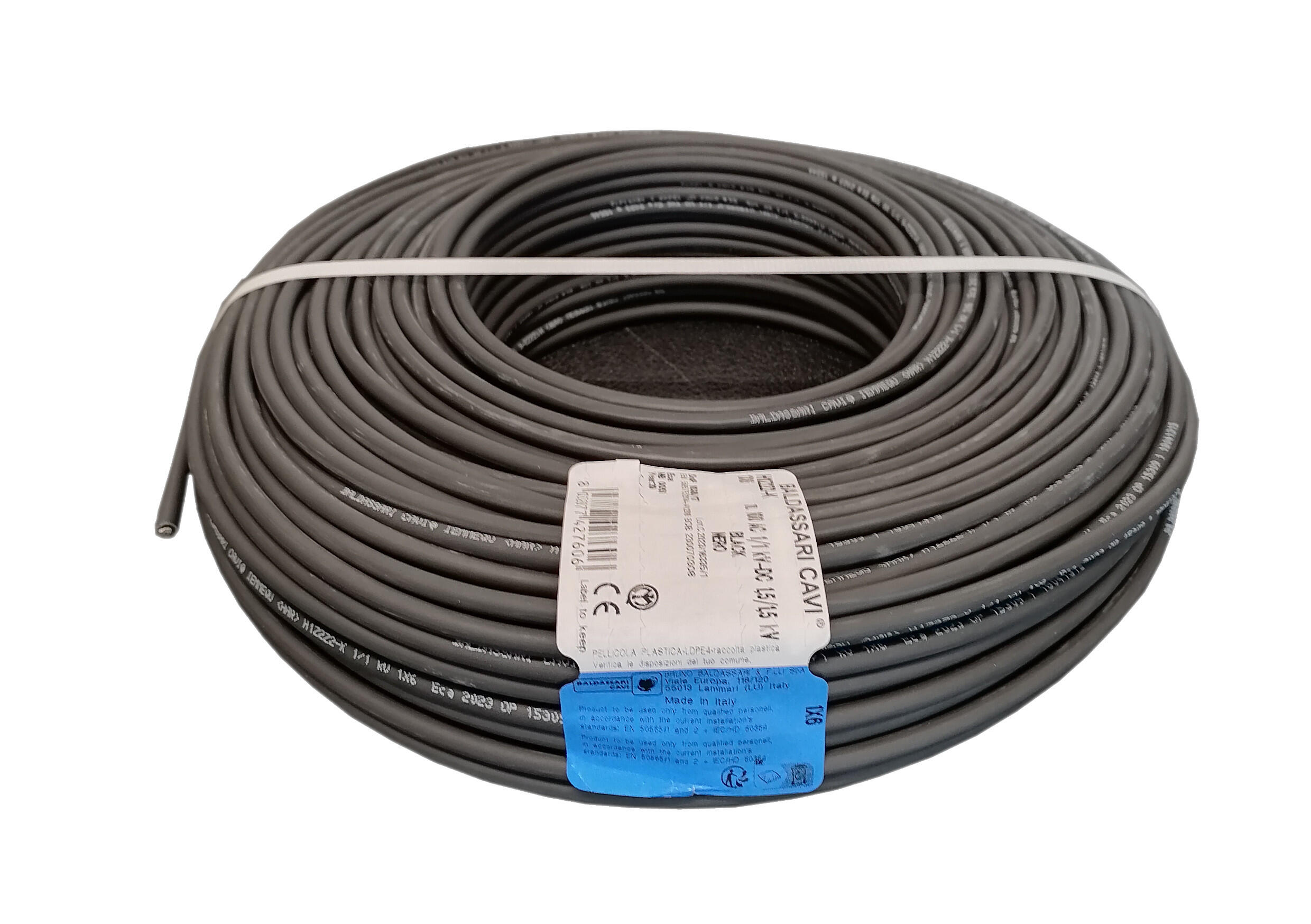 Filo elettrico flessibile H1Z2Z2-K BALDASSARI CAVI H1Z2Z2-K Solar ™ 1X6 mm² L 100 m | Leroy Merlin