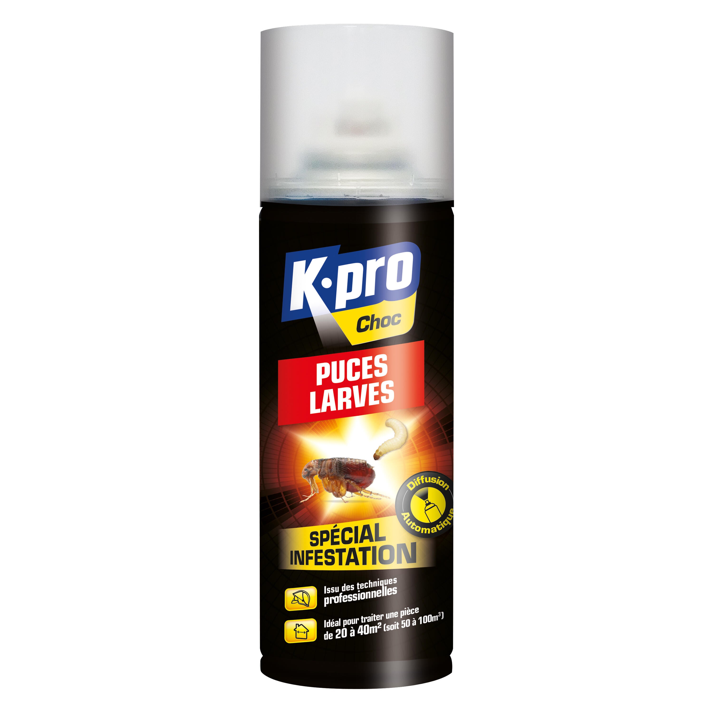 Insecticide puces et larves aérosol K.PRO, 200 ml | Leroy Merlin