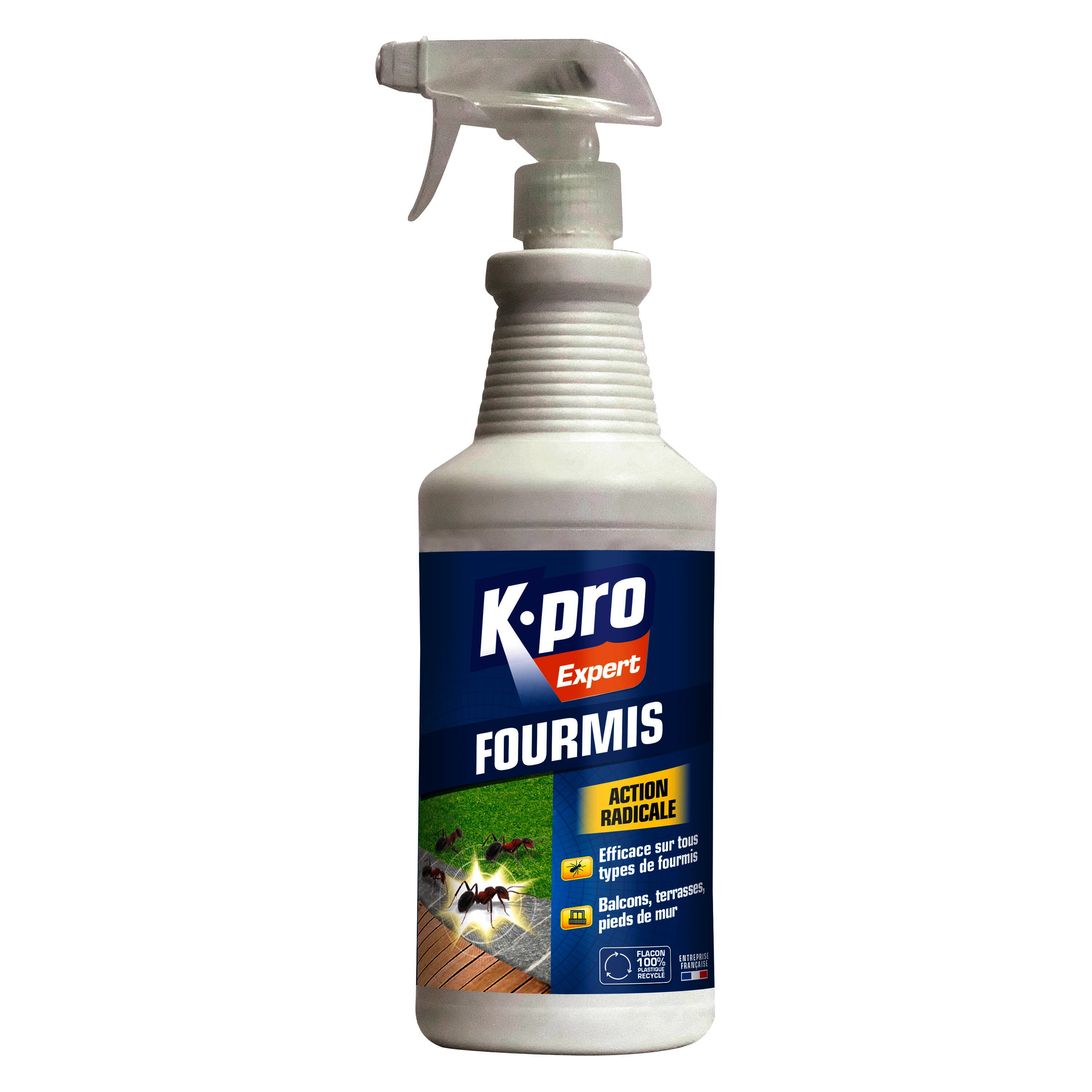 Destructeur d'insecte spray fourmis, Action radicale K.PRO, 1 litre ...