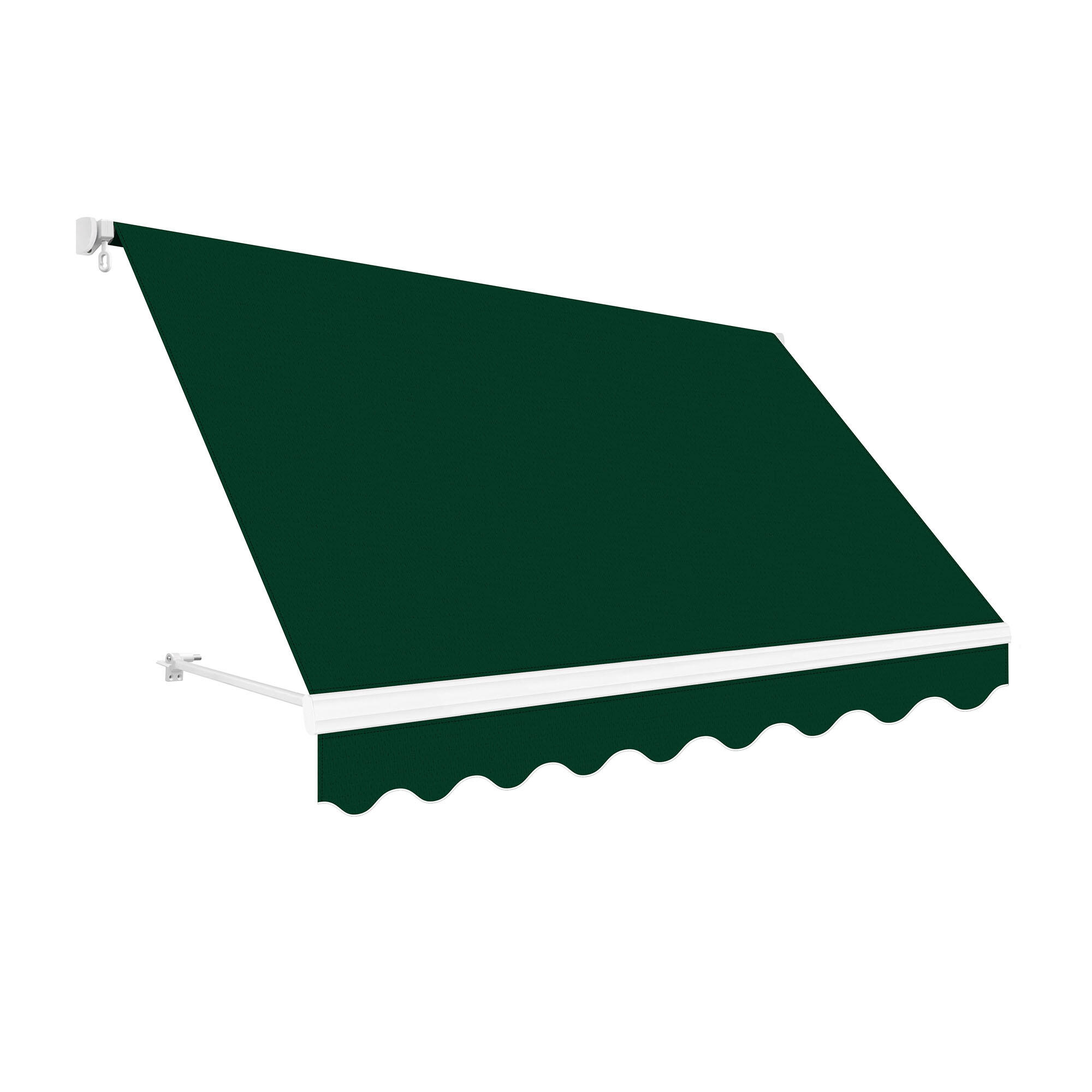 Toldo brazo estor 3x2.5 para balcón Kronos estructura blanca motorizado ...