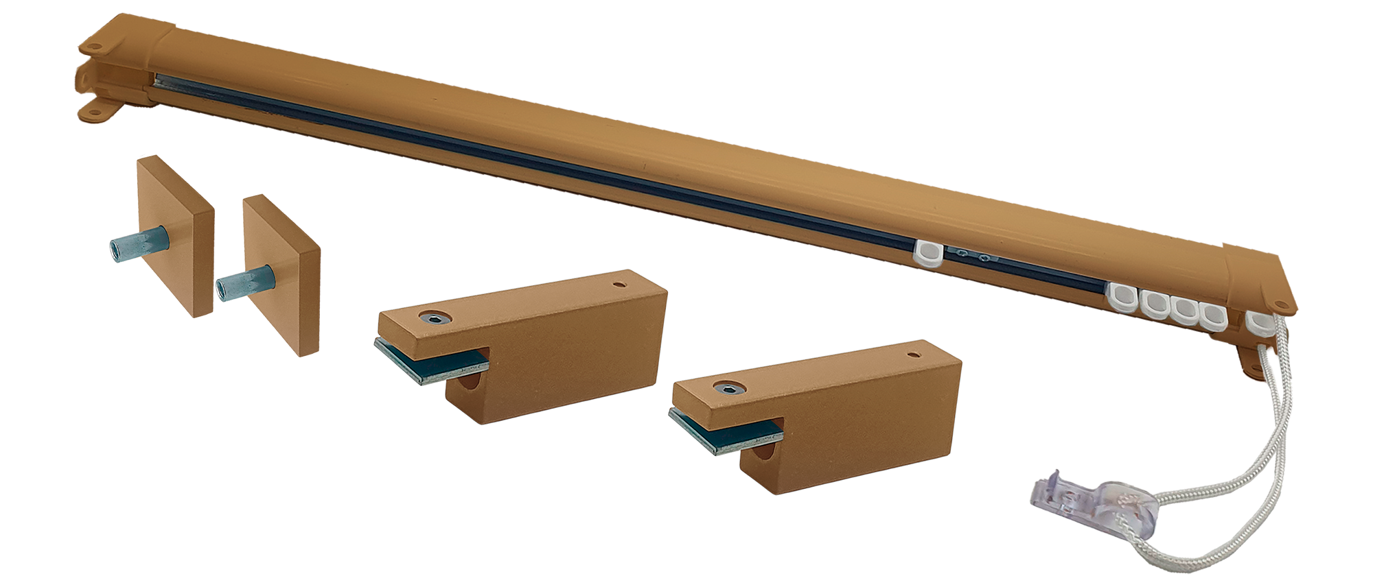 Riel Clave frente cordón 150cm oro mate | Leroy Merlin