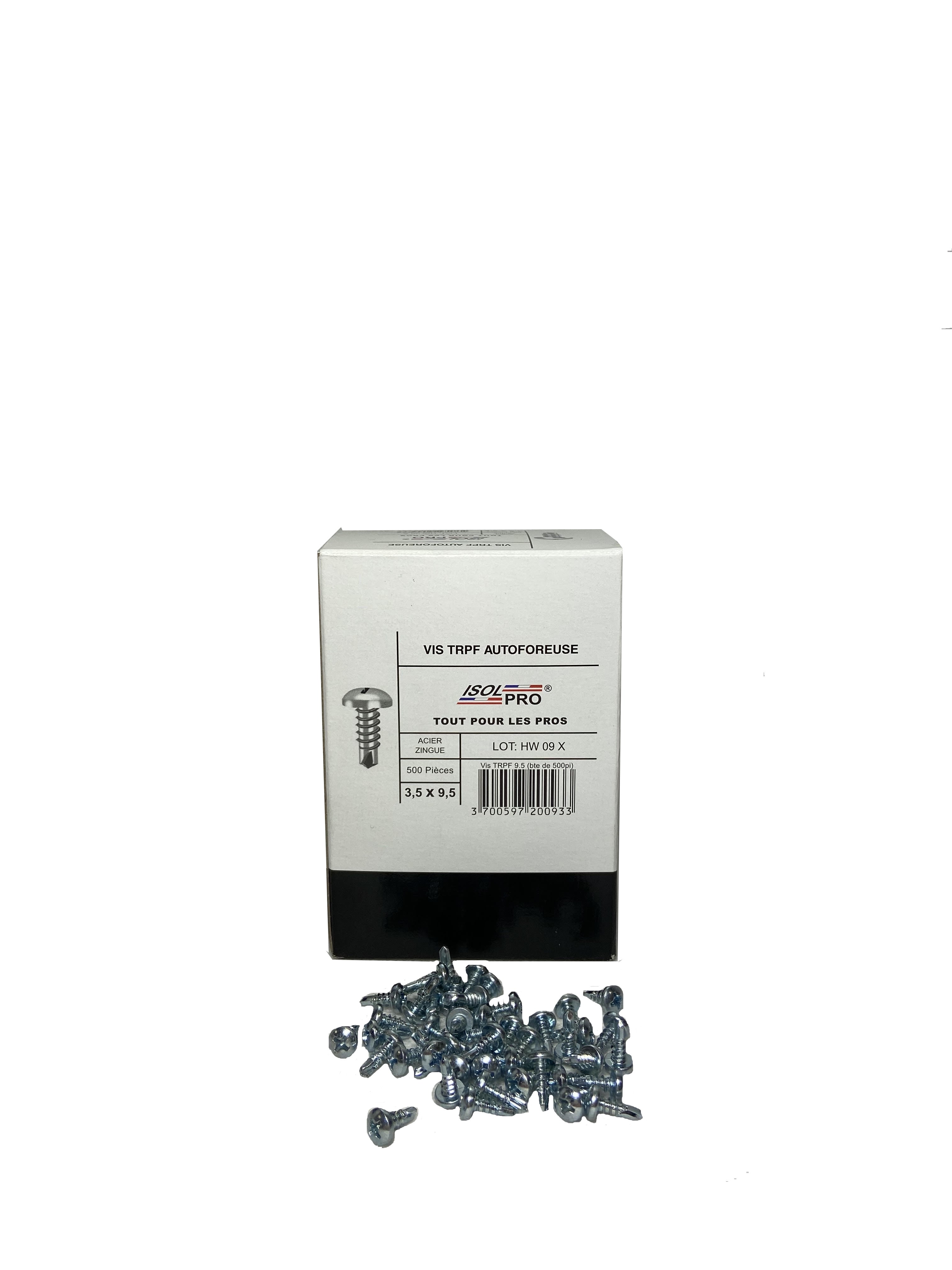 Boite de 500 vis 9.5 mm trpf ISOLPRO | Leroy Merlin