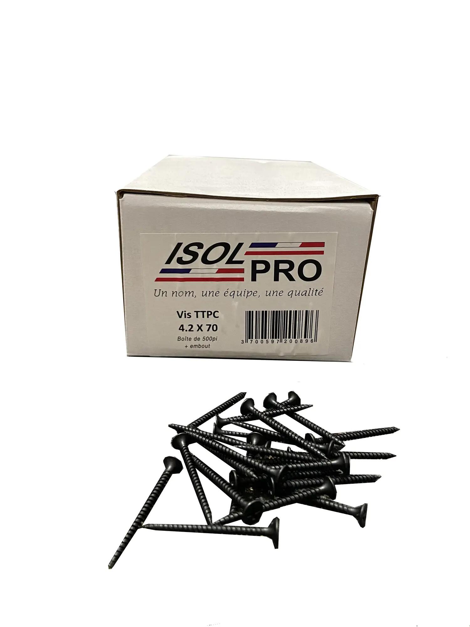 Boite de 500 vis 70 mm ISOLPRO | Leroy Merlin