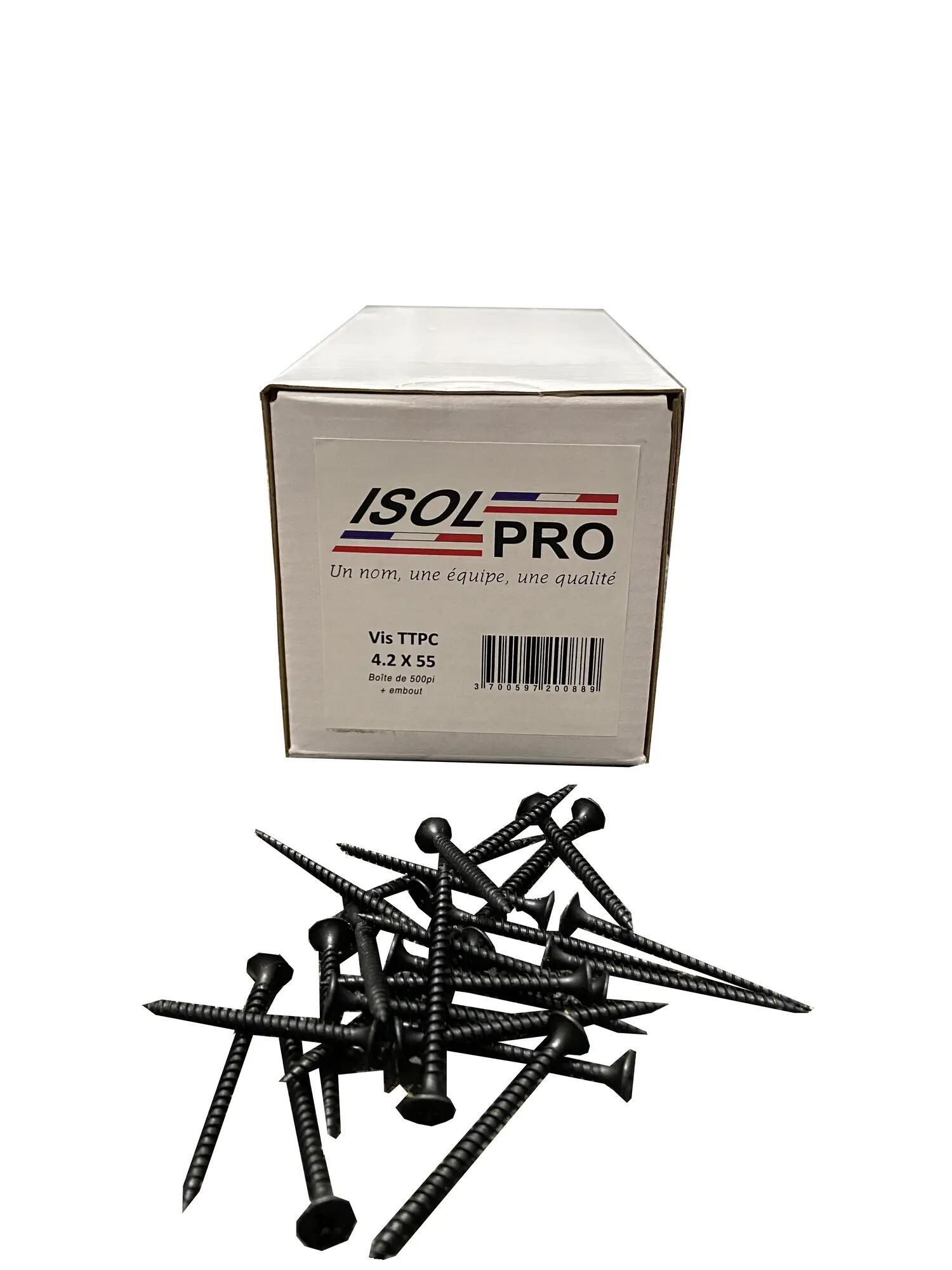 Boite de 500 vis 55 mm ISOLPRO | Leroy Merlin