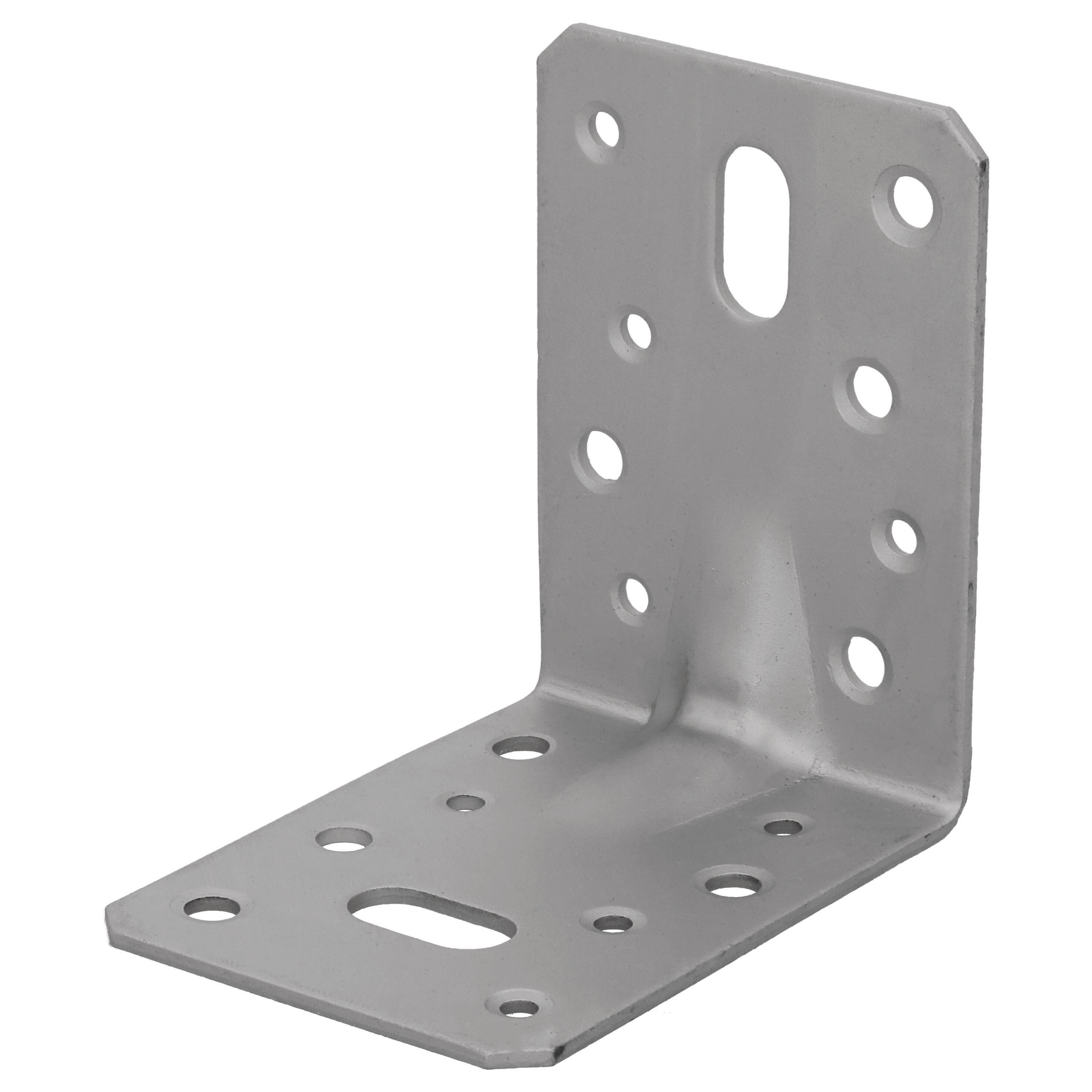 Escuadra de montaje de acero perforado medidas 90x90x65 mm | Leroy Merlin