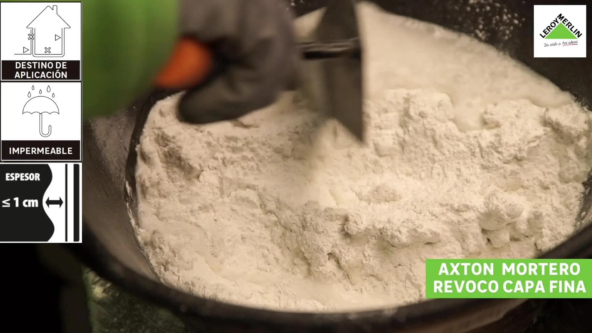 Mortero de revoco AXTON capa fina 25 kg | Leroy Merlin