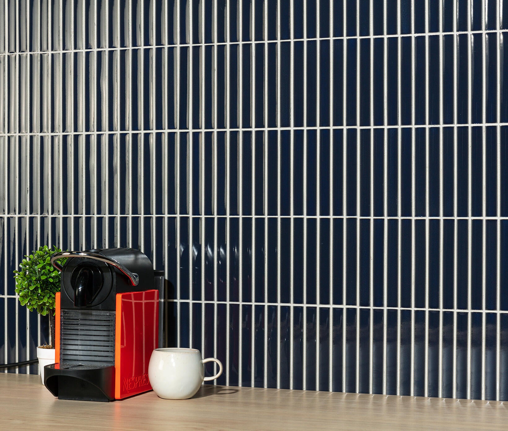 Mosaïque Kit kat grès cérame bleu 29.9 x 29.6 cm INTERMATEX | Leroy Merlin