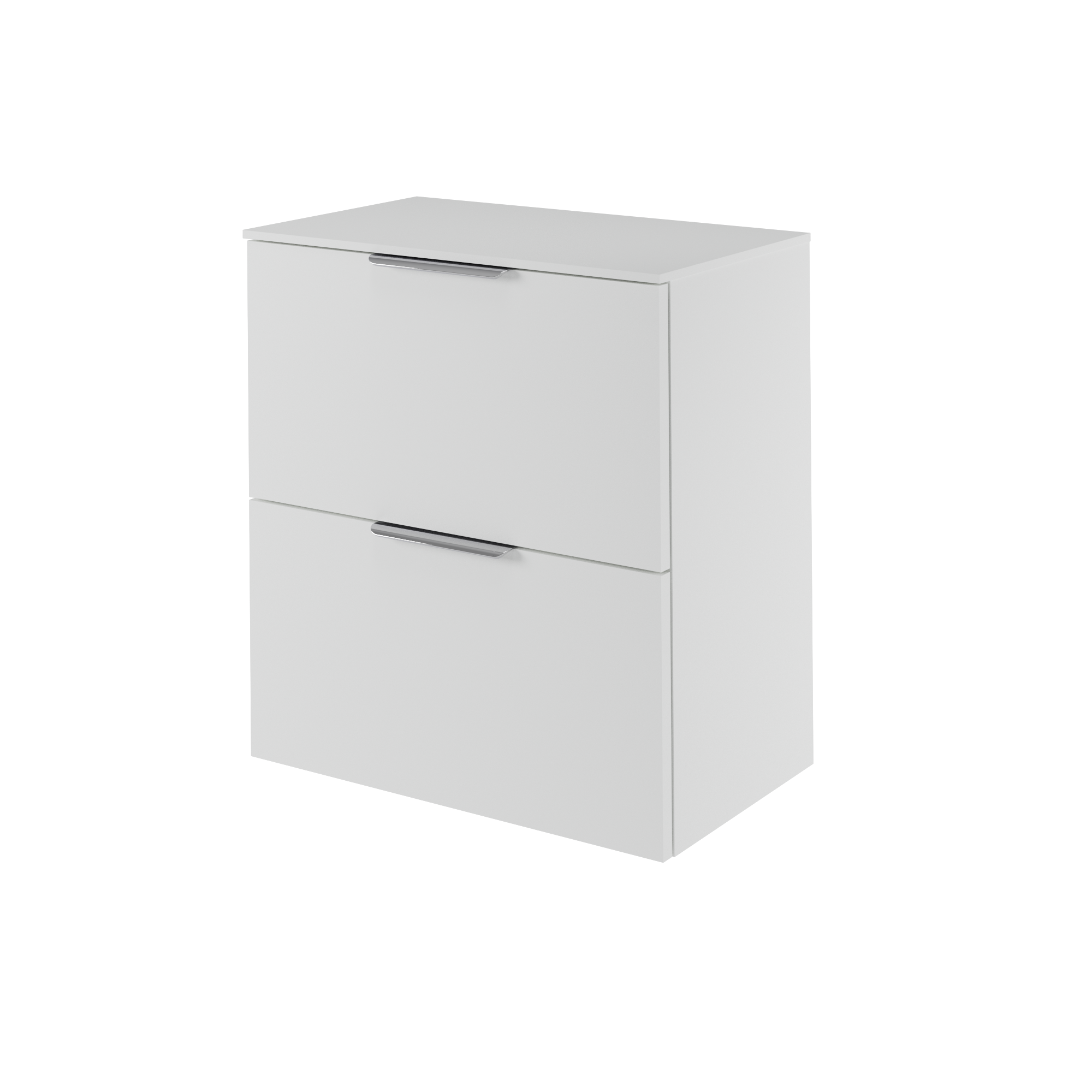 Meuble sous-vasque 2t l.60 x H.65 x P.35 cm blanc mat Neo line | Leroy Merlin