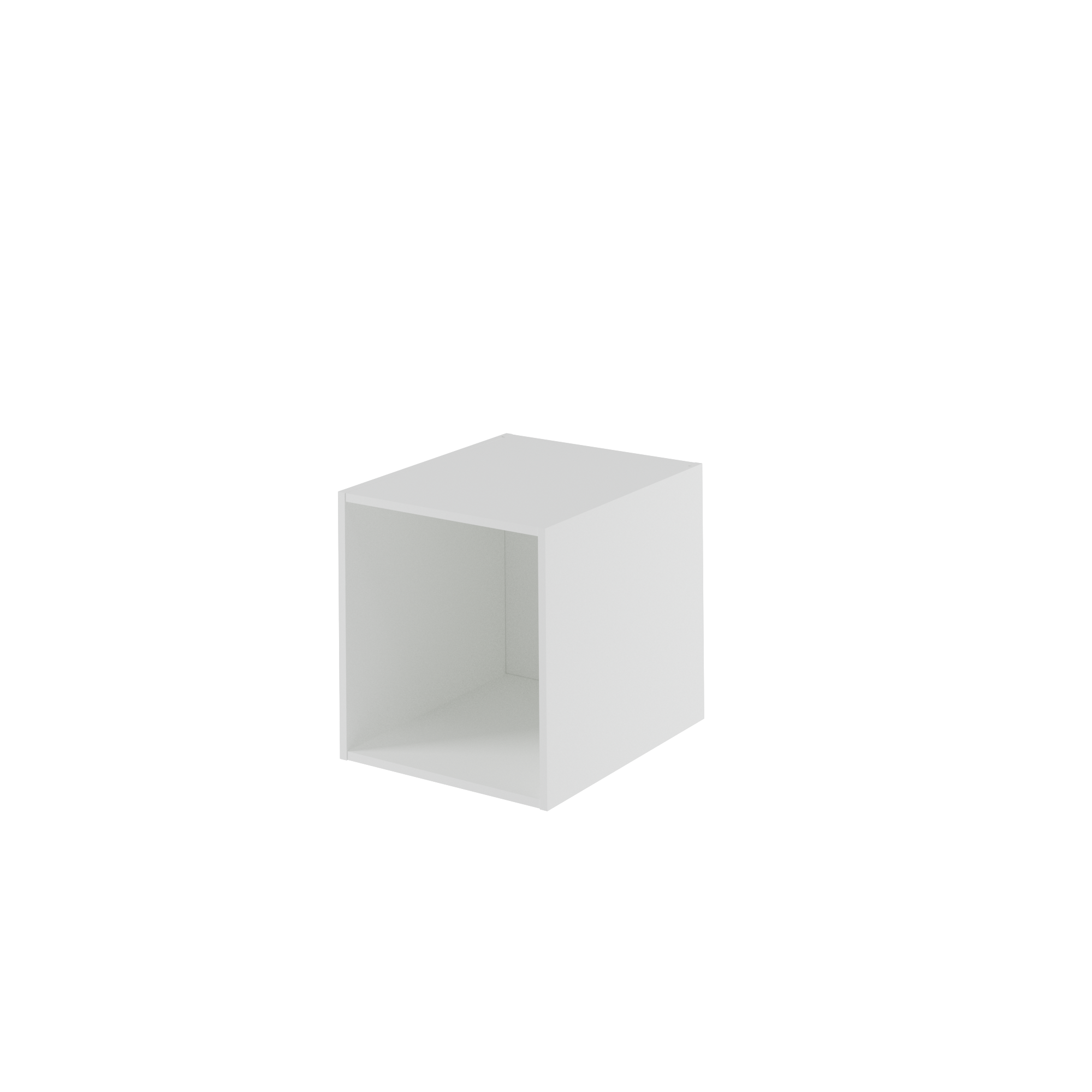 Meuble de rangement cube de rangement l.30 cm H.32 cm P.35 cm, blanc ...