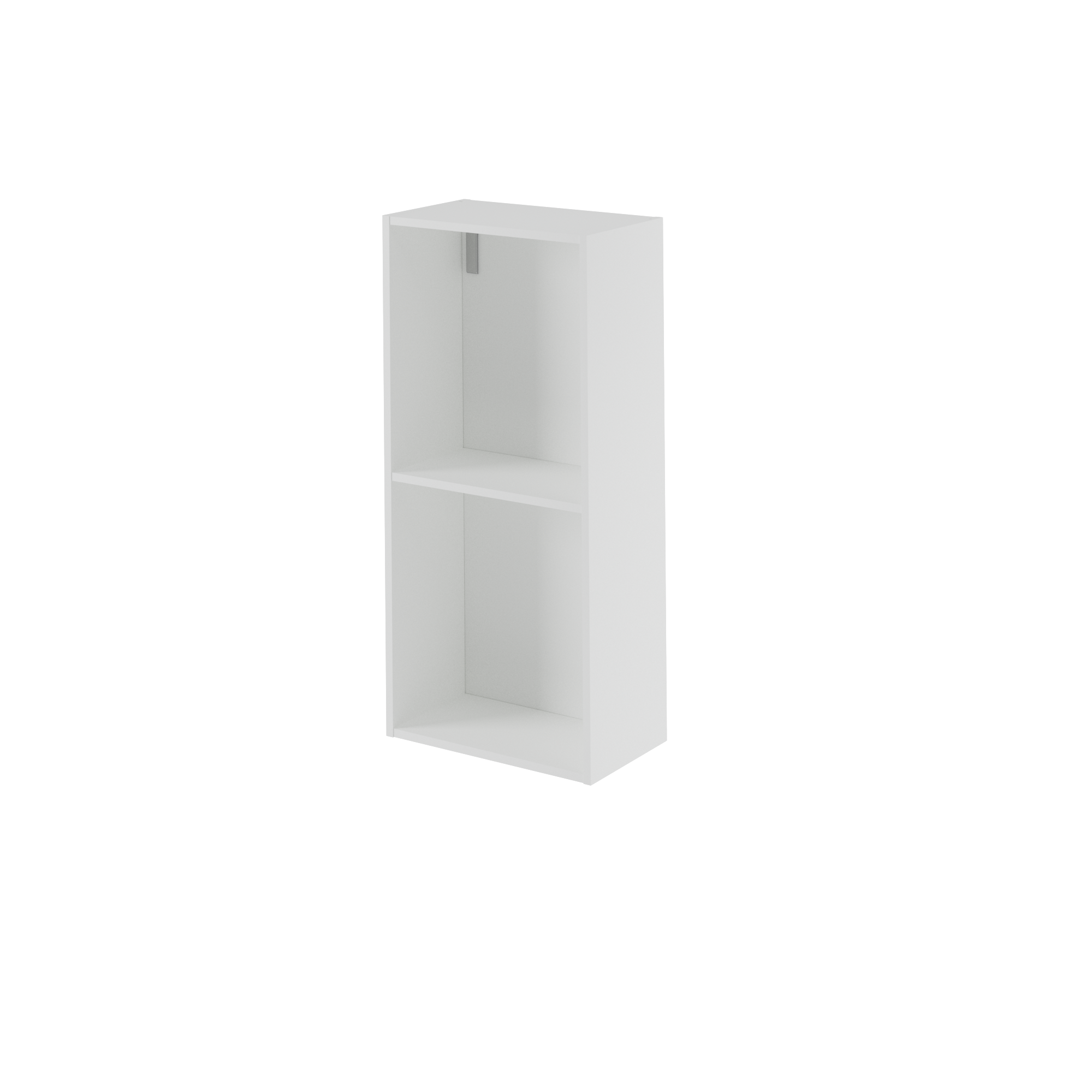 Meuble de rangement cube de rangement l.30 cm H.64 cm P.17 cm, blanc ...