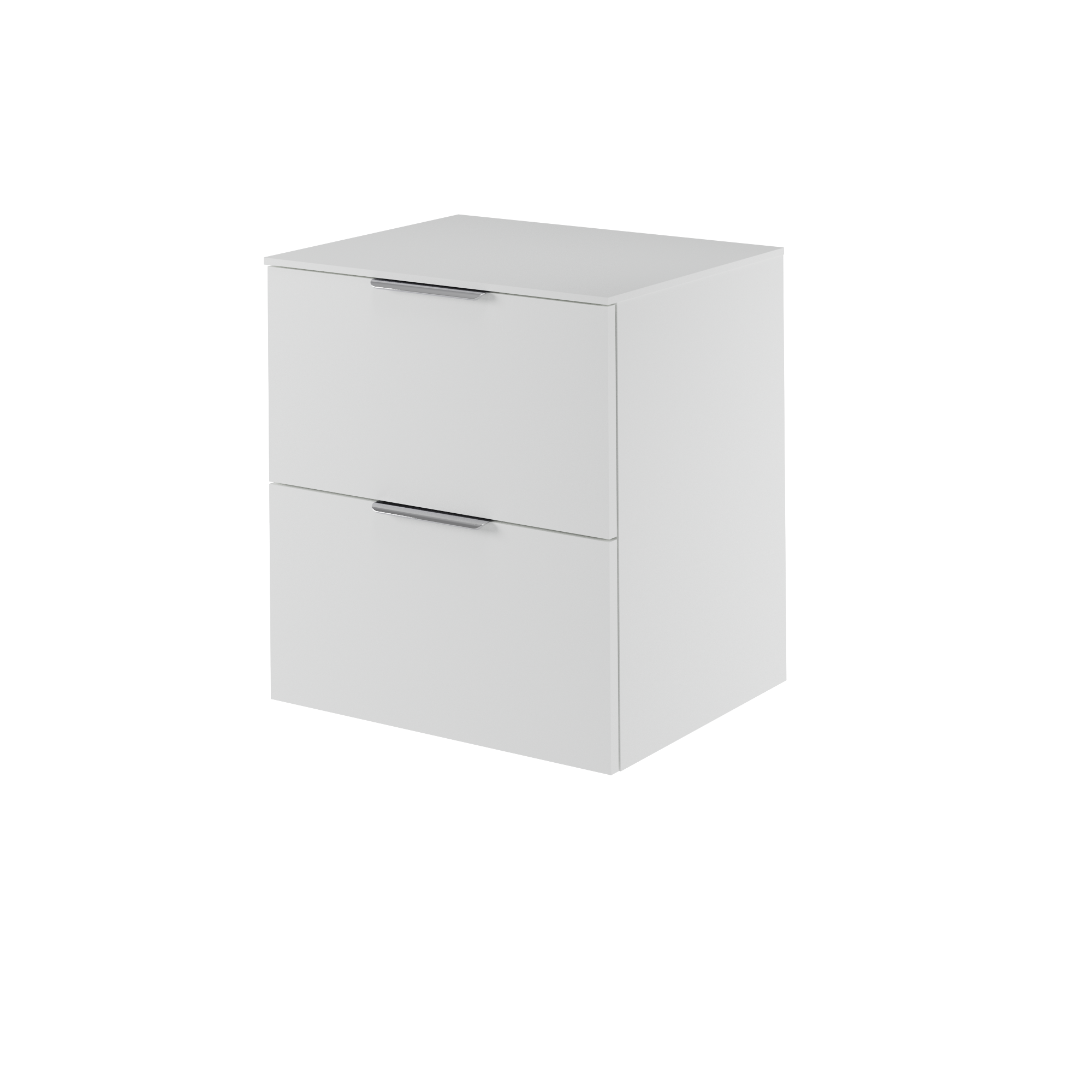 Meuble sous-vasque 2t l.60 x H.65 x P.48.5 cm blanc mat Neo line | Leroy Merlin