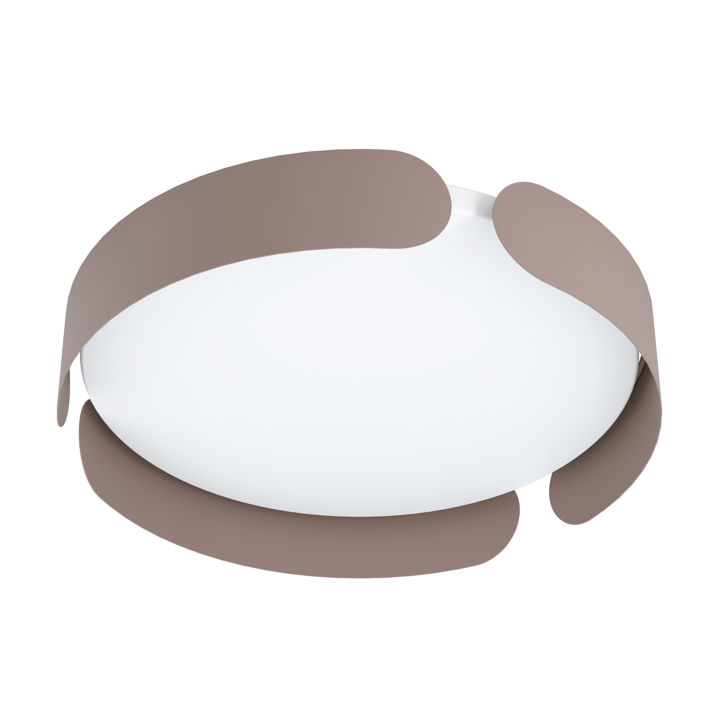 Plafón Valcasotto LED 20W 3000K Moka/Blanco | Leroy Merlin