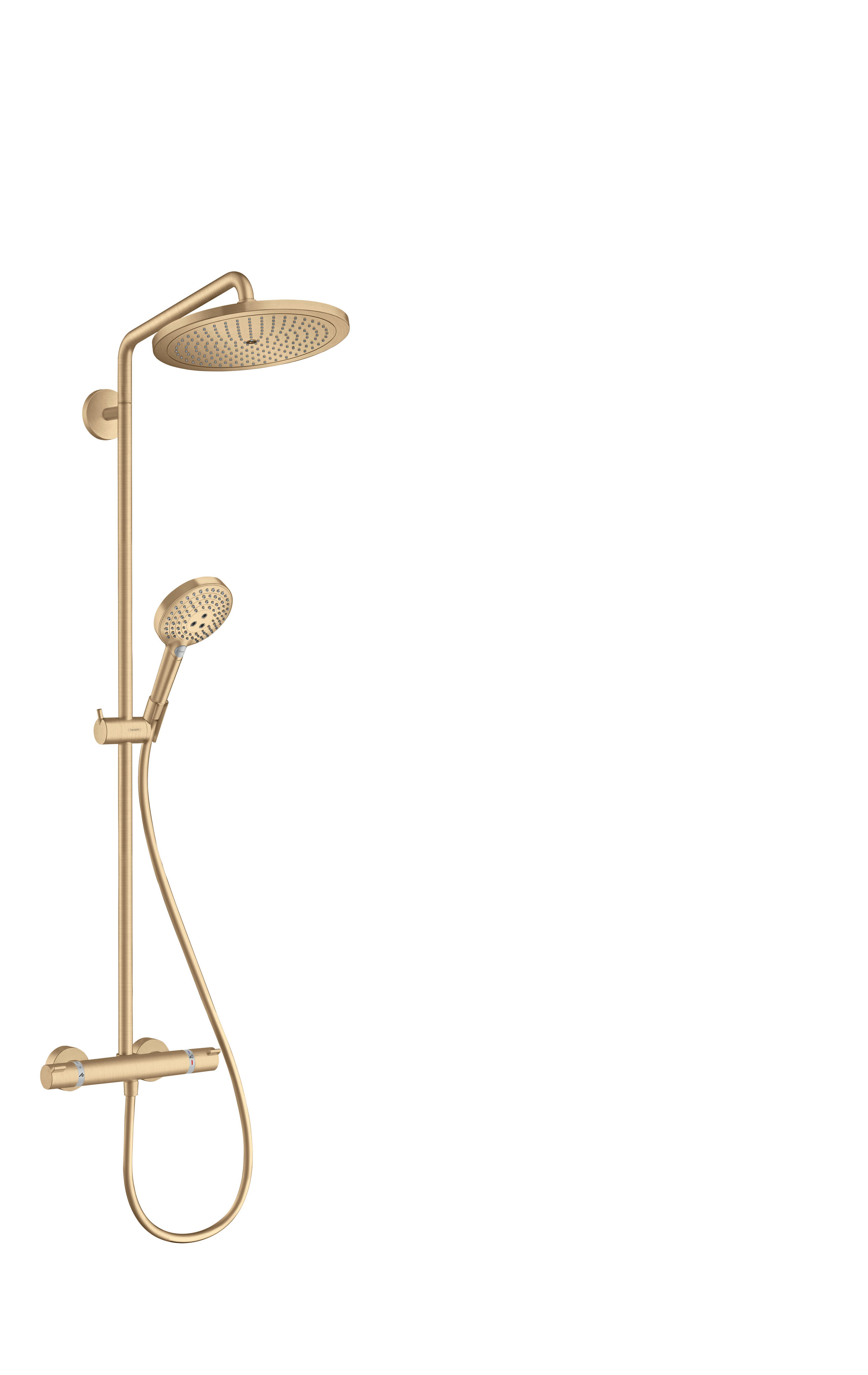 Colonne de douche, HANSGROHE Croma select eco, bronze brossé | Leroy Merlin