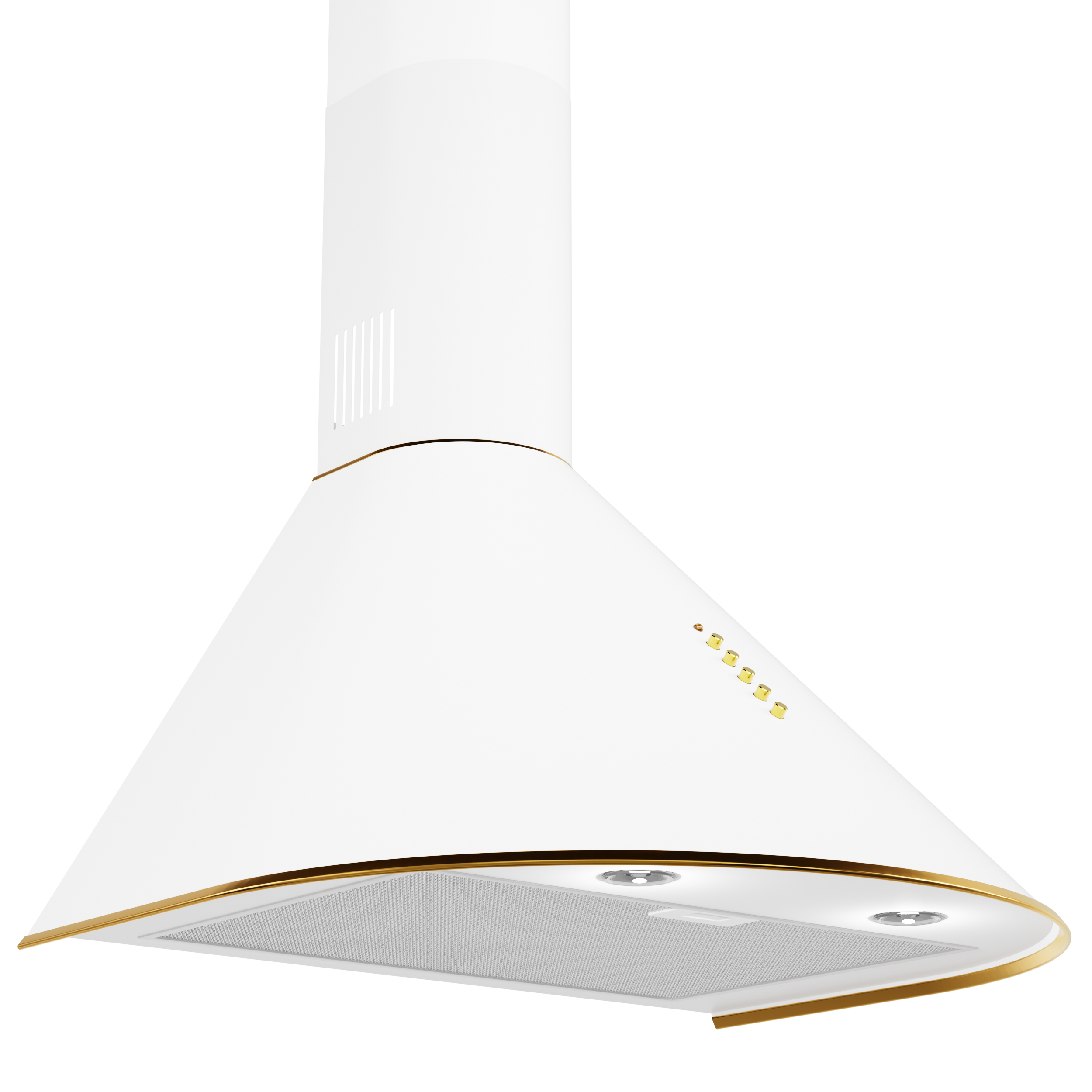 Okap kominowy WK-4 Dandys 60 cm biały/złoty Akpo - Leroy Merlin