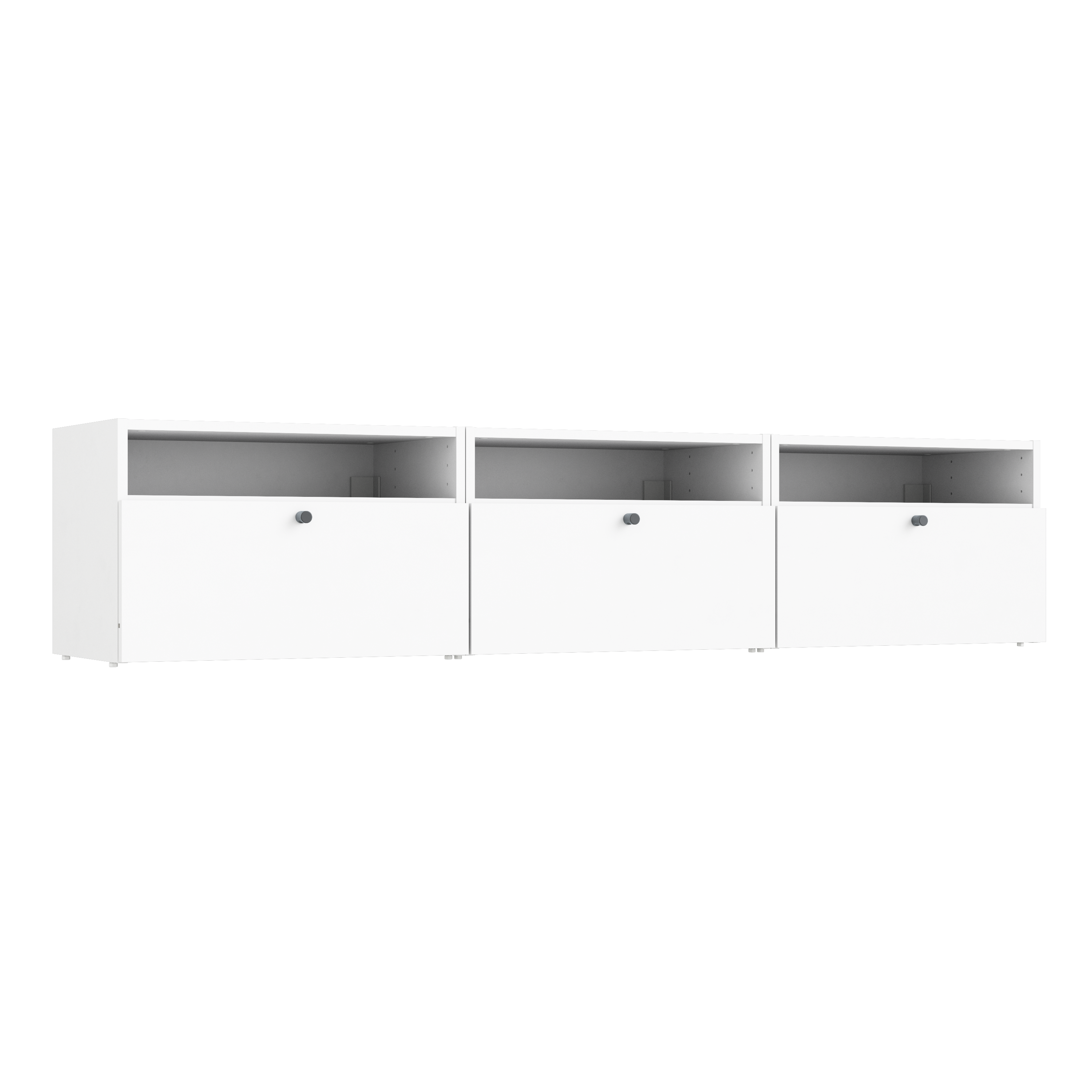 Meuble TV blanc en bois | Leroy Merlin