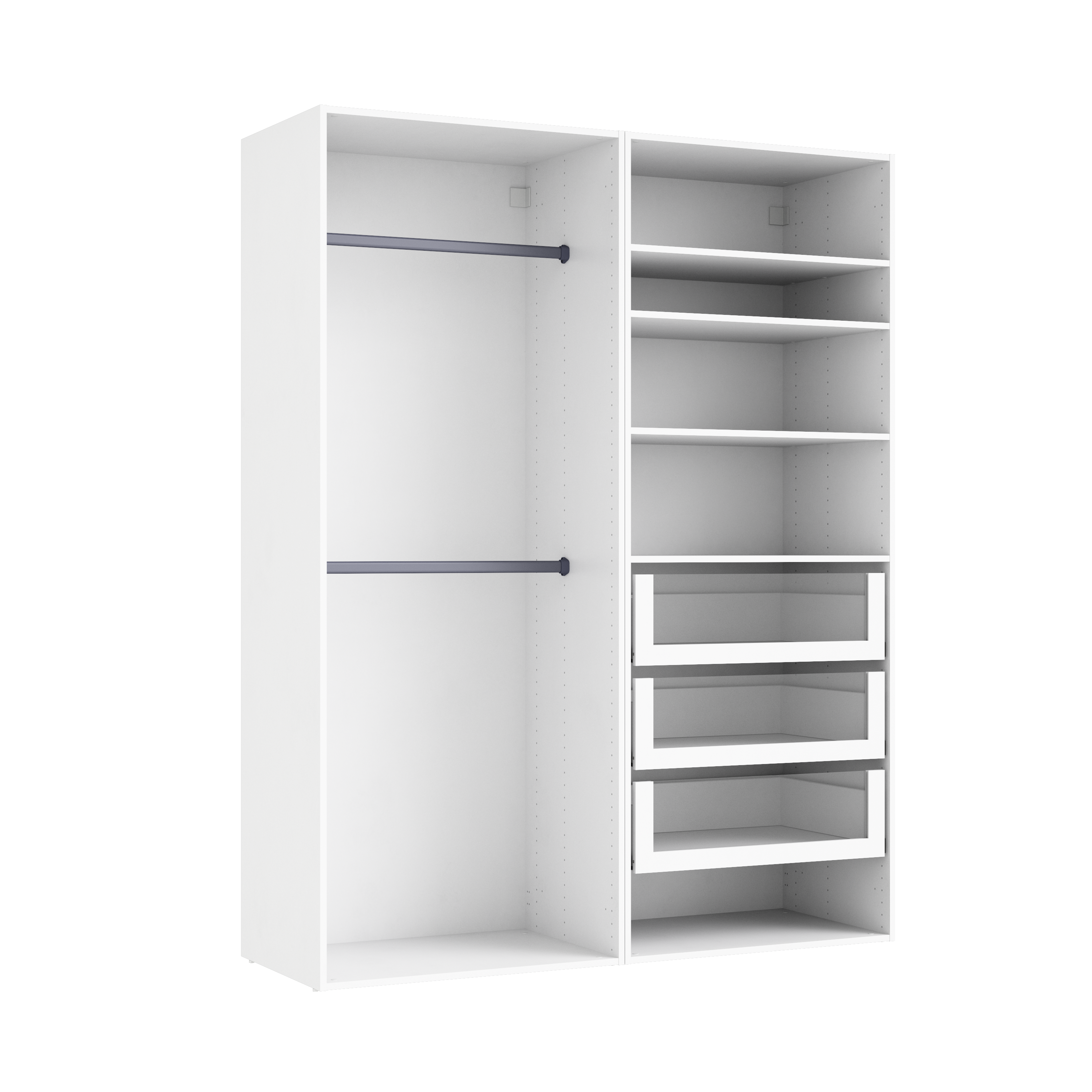 Dressing SPACEO Evo'M blanc H.204.8 x l.160 x P.54 cm | Leroy Merlin