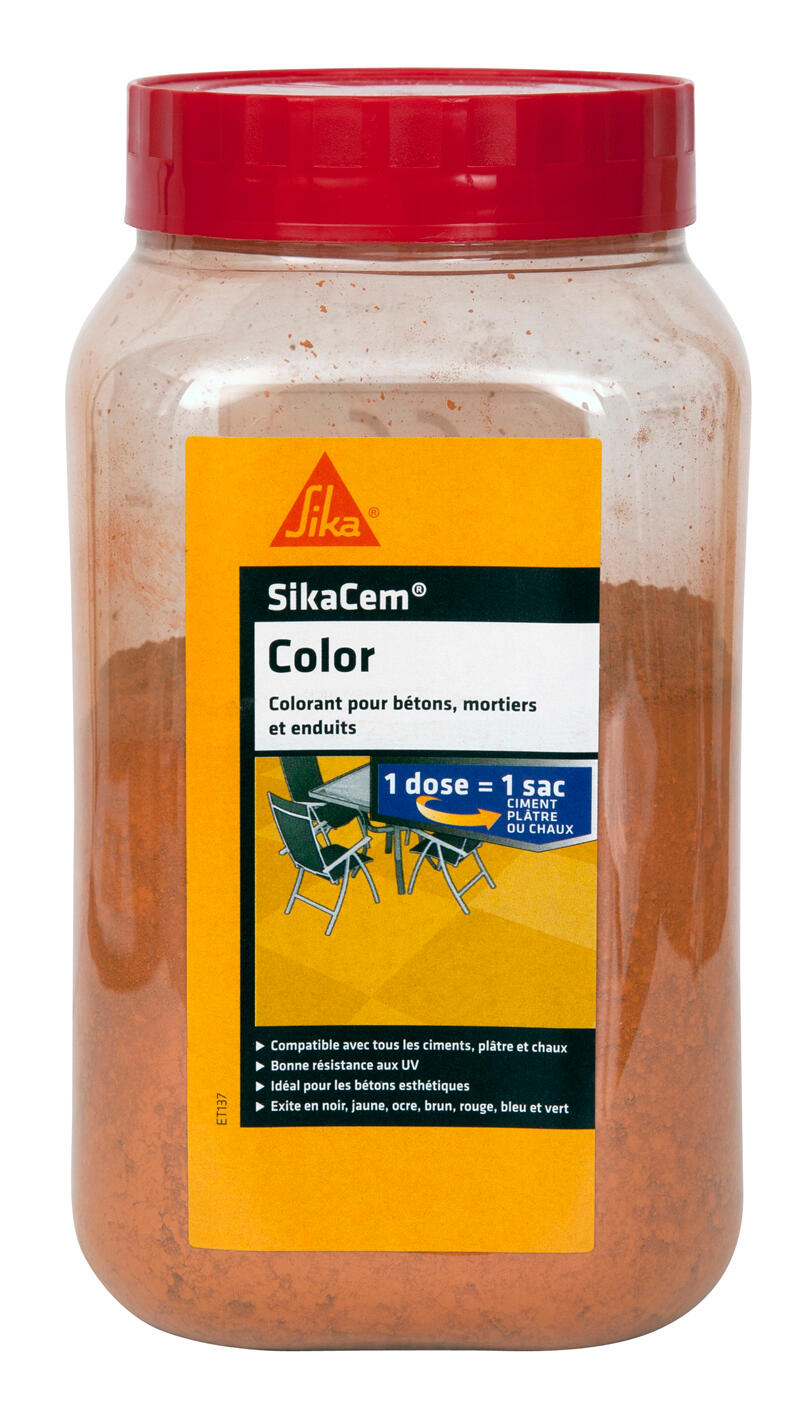 Colorant pour mortier et béton Sikacim ocre, SIKA, 1.9 l | Leroy Merlin