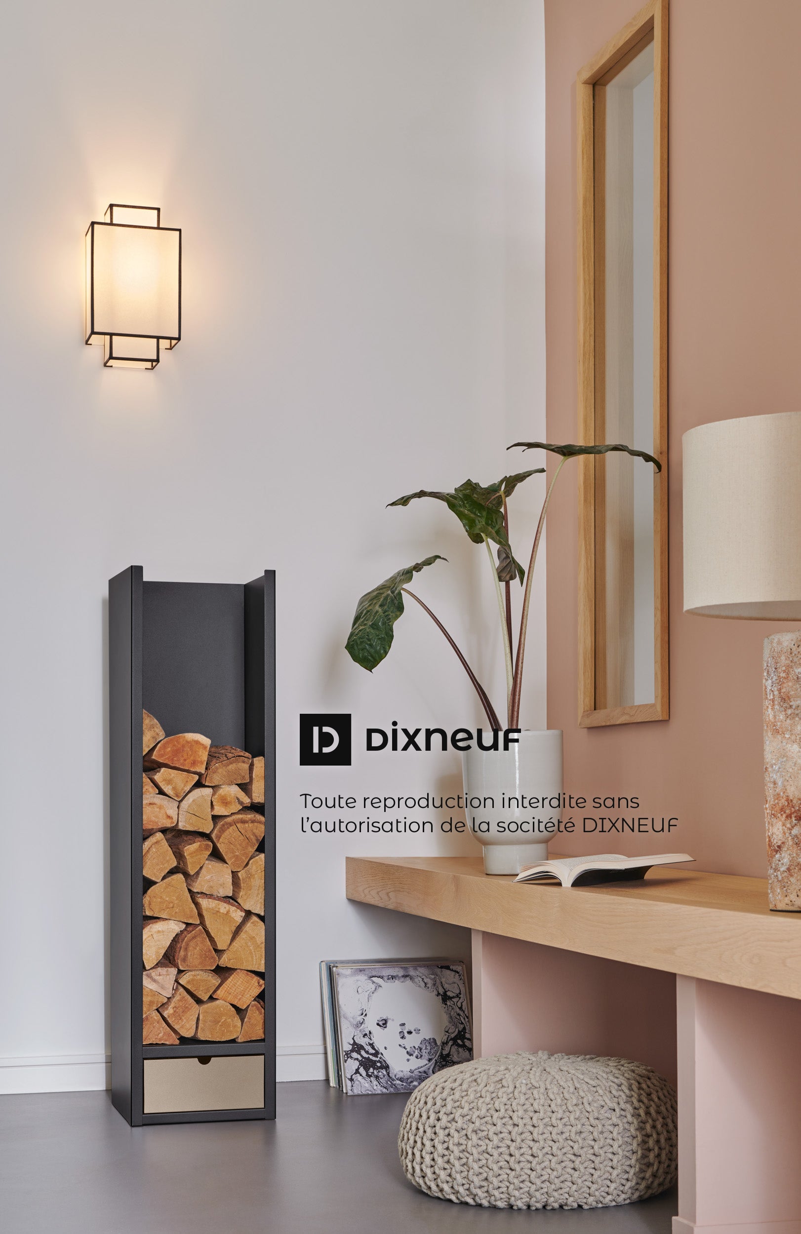 Range-bûches Edgar acier DIXNEUF 005.10762b10 | Leroy Merlin