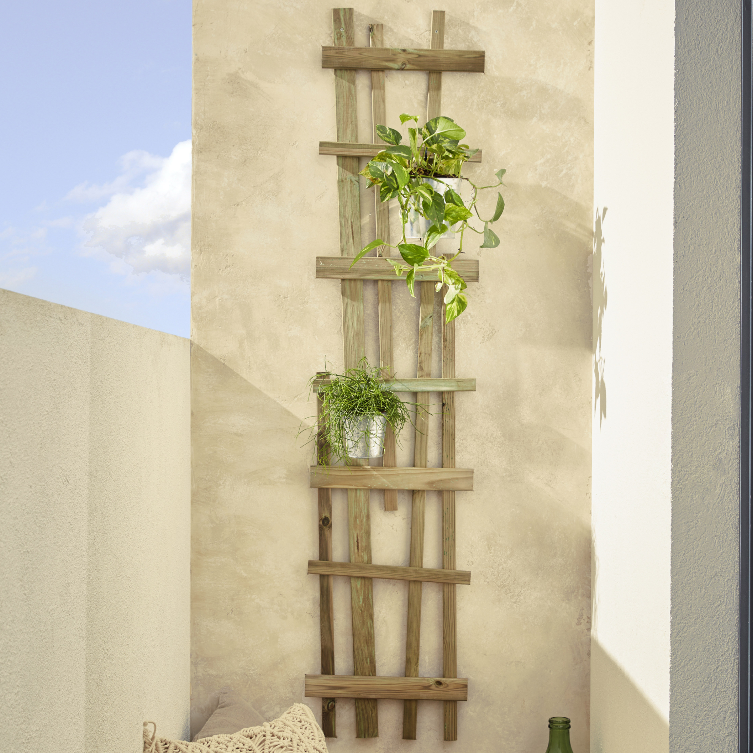 Panneau treillis bois ajouré Dakota, CERLAND, l.40 x H.180 cm, naturel ...