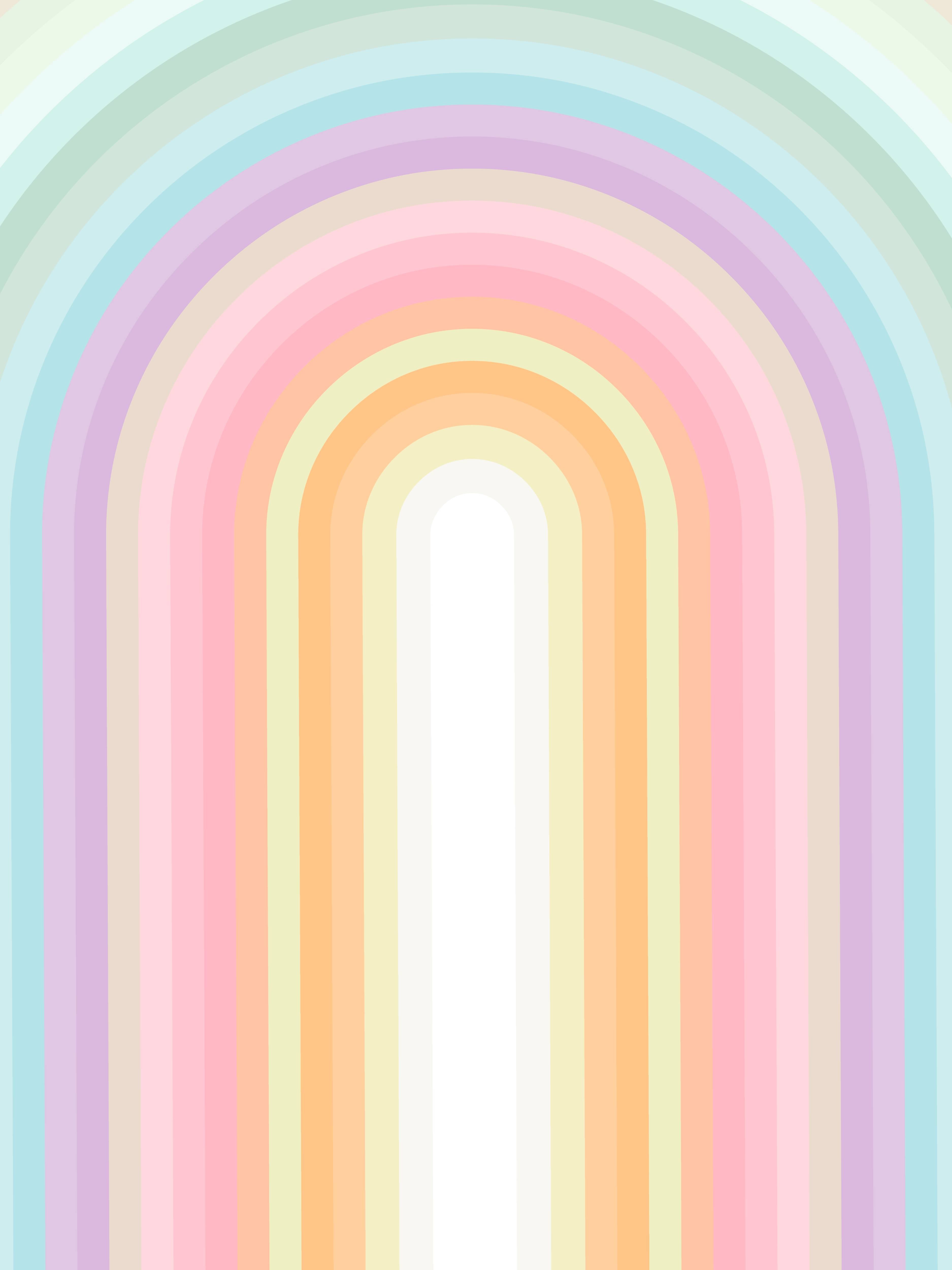 Affiche DOM VARI PASTEL RAINBOW, multicouleur BLUE ART l.50 x H.70 cm ...