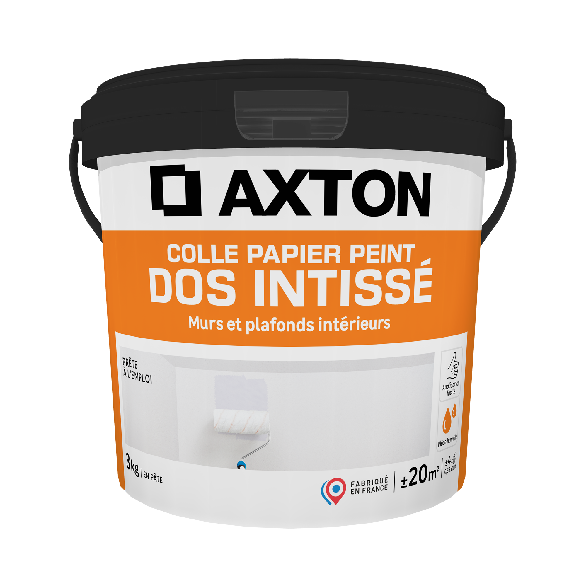 Colle en pâte pour papiers peints intissés AXTON, 3kg | Leroy Merlin
