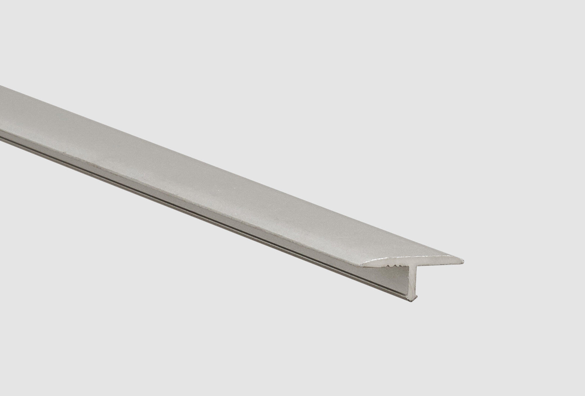 Perfil de suelo curvo de aluminio Plata Mate-13 2.55m x 0.5cm | Leroy ...