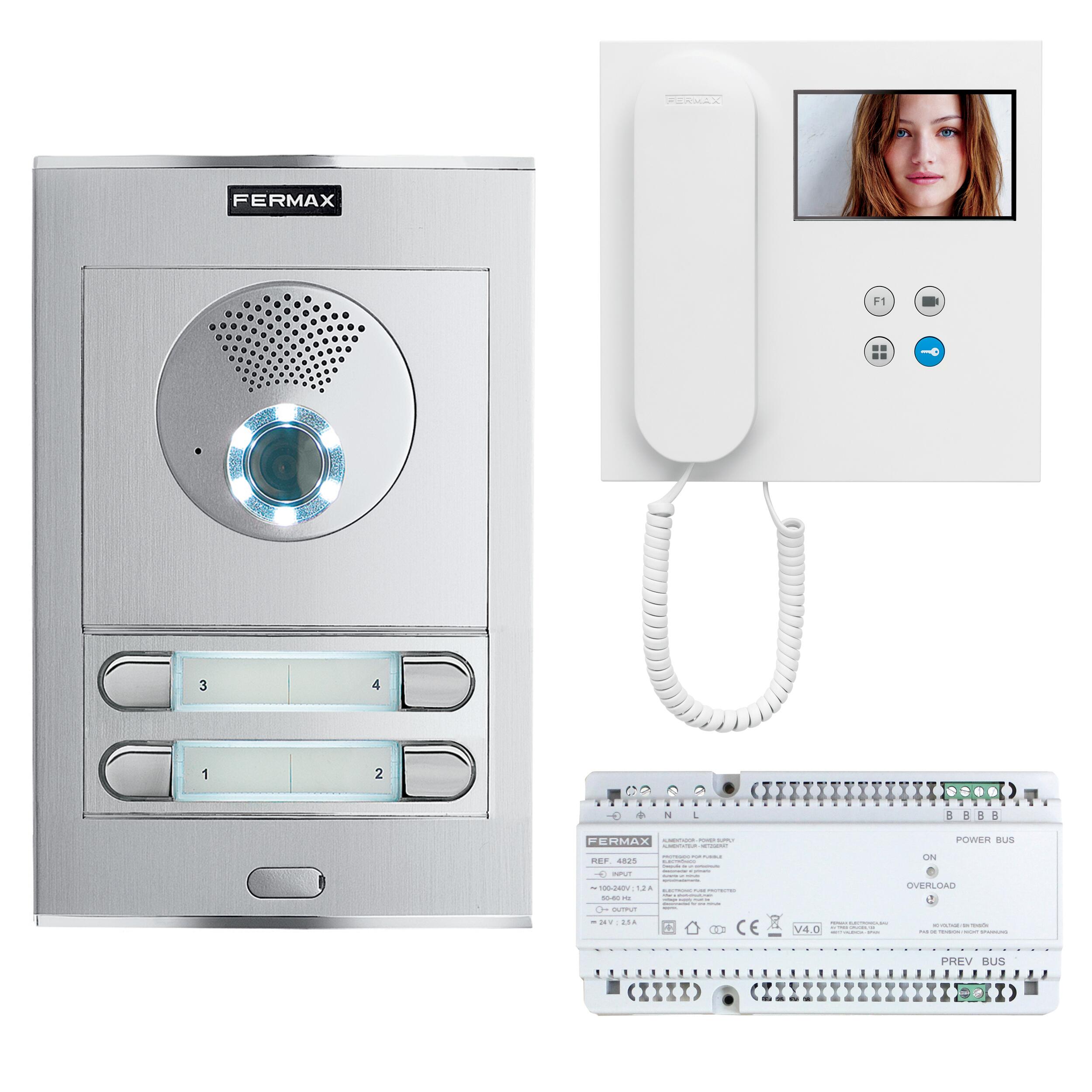Video portero FERMAX Veo con interfono para 3 viviendas | Leroy Merlin