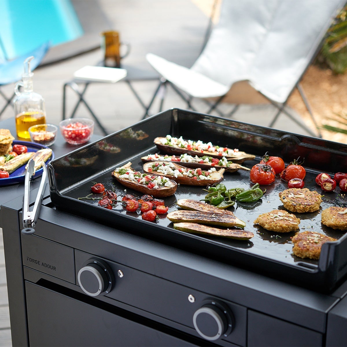 Plancha électrique modern FORGE ADOUR noir | Leroy Merlin
