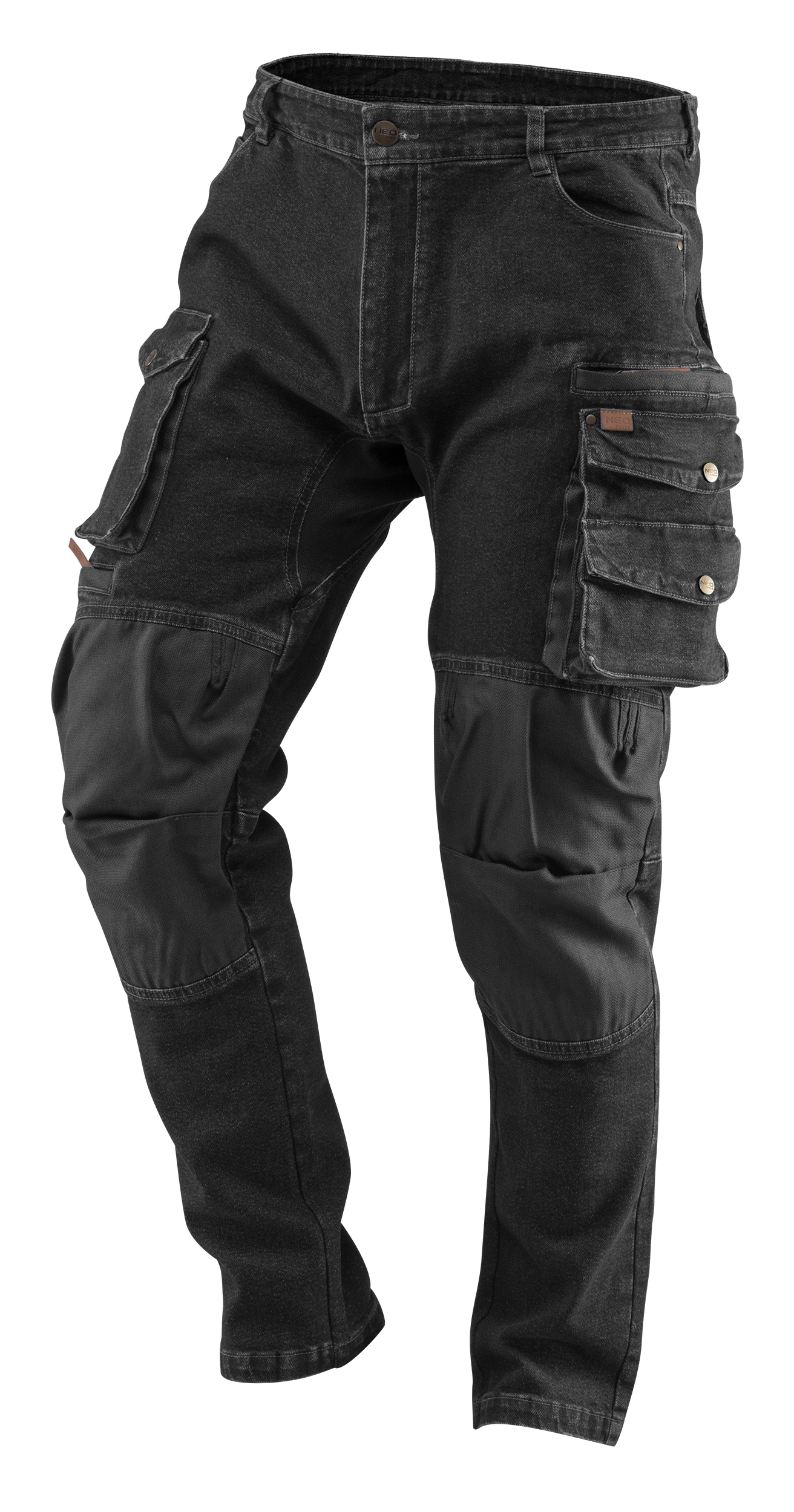 Spodnie robocze męskie czarne Denim r. L/52 NEO TOOLS - Leroy Merlin