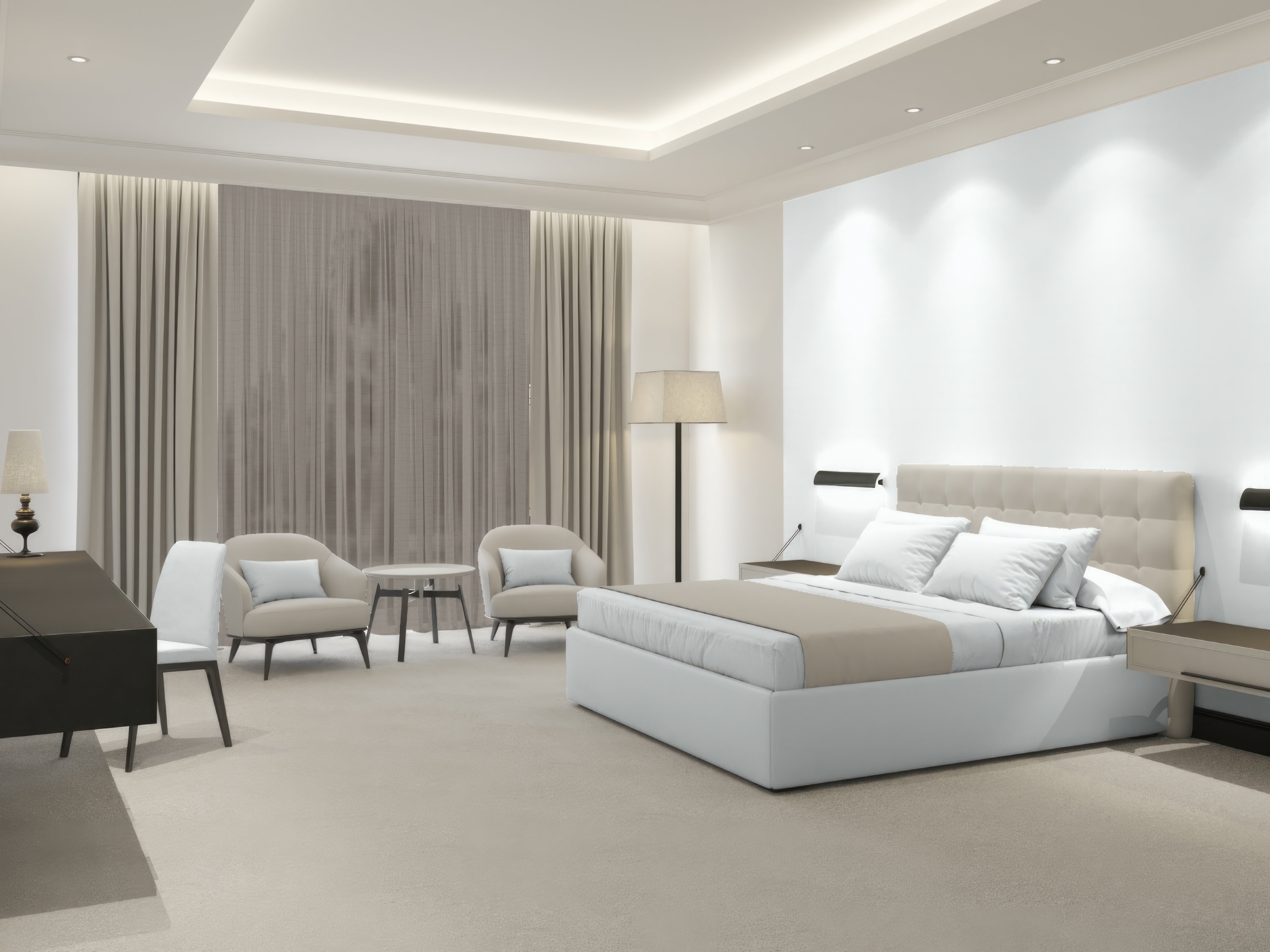 Visillo al corte lino Smart Roma gris ancho 300 cm | Leroy Merlin