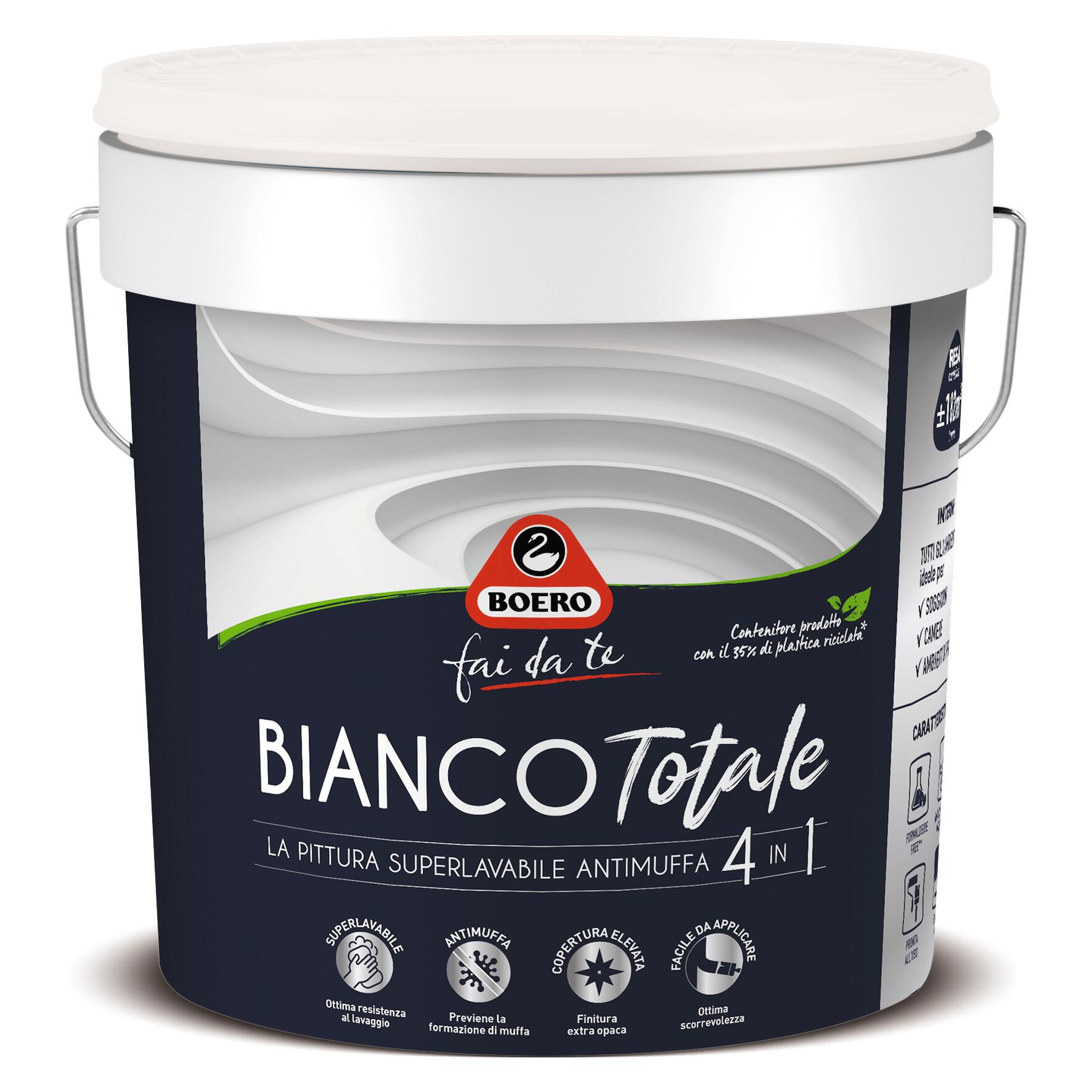 Pittura per interni antimuffa, BOERO FAI DA TE Biancototale bianco ...