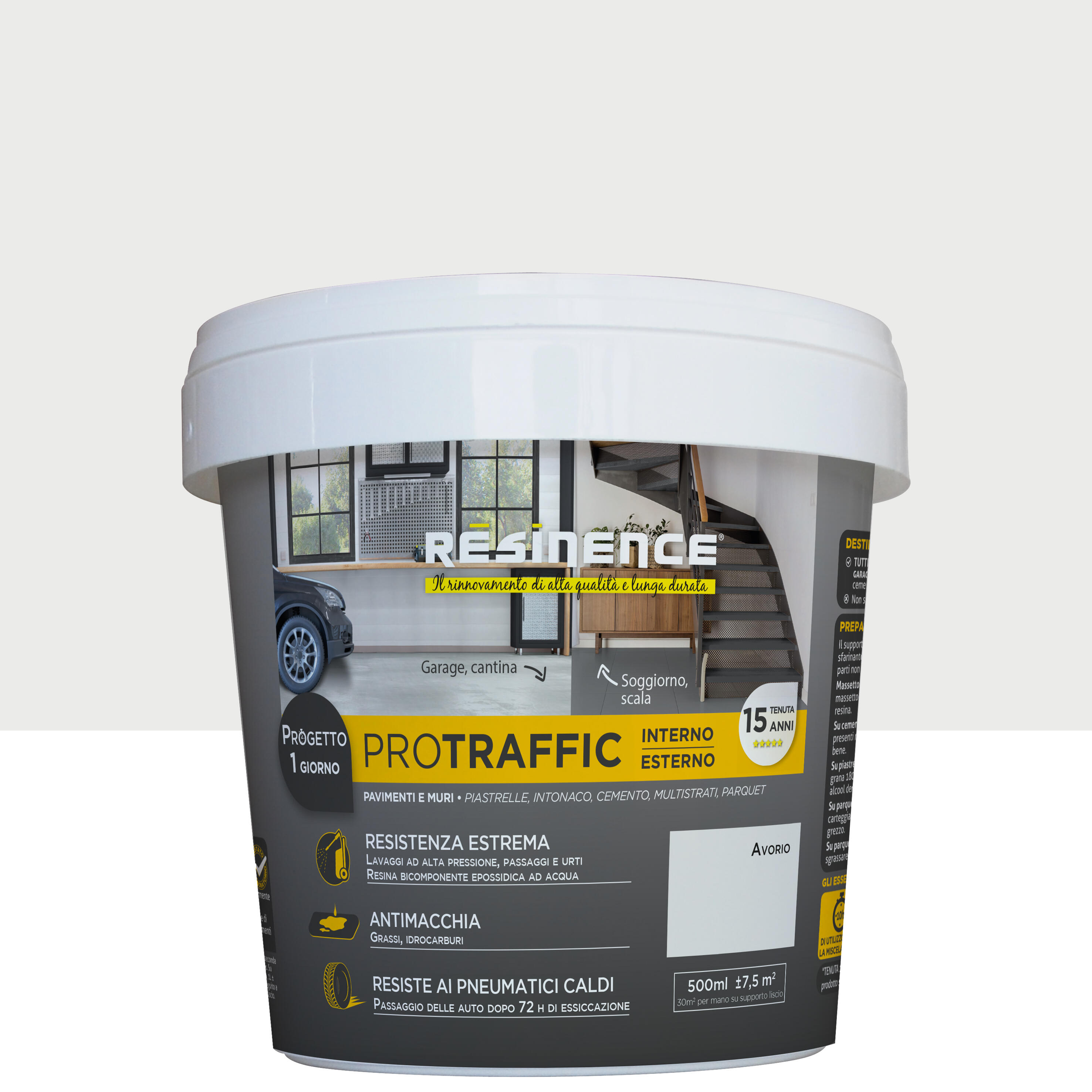 Resina epossidica Protraffic RESINENCE 0.5 L Avorio satinato | Leroy Merlin