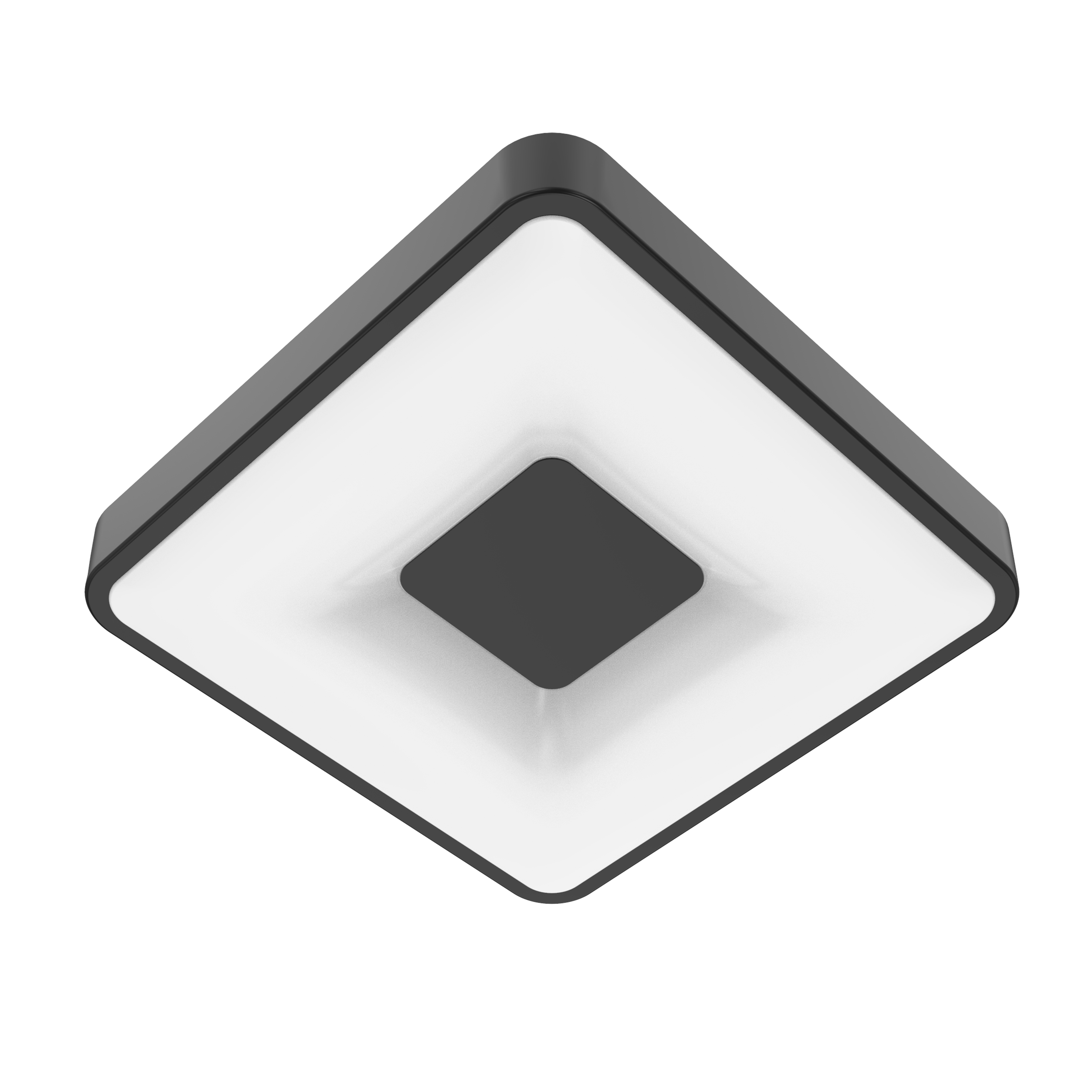 Plafon Piazo 38 cm z pilotem 5600 lm 2700-6500 K czarny LED Inspire ...