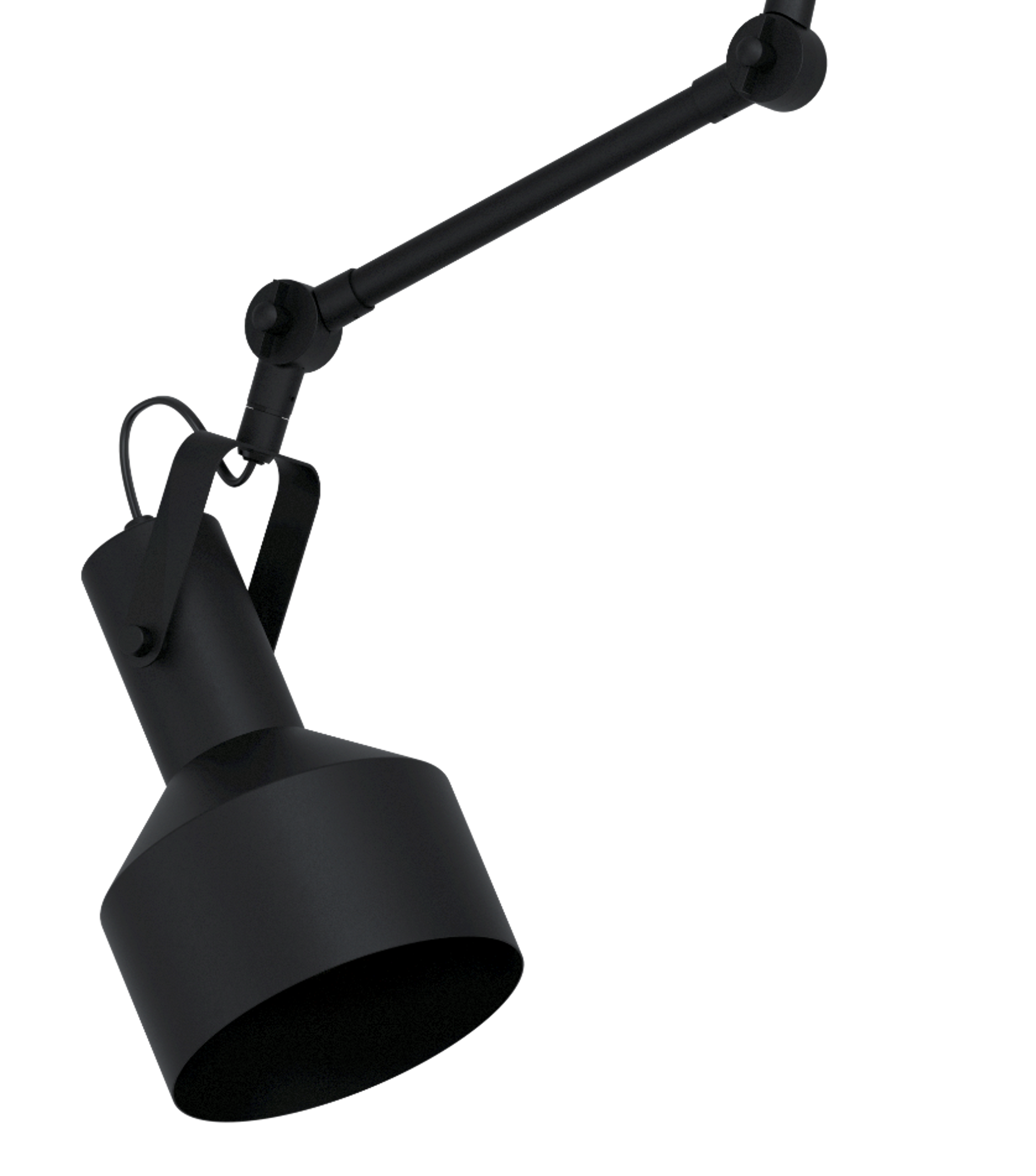 Plafón EGLO Takeley 1 luz E27 Articulado negro | Leroy Merlin