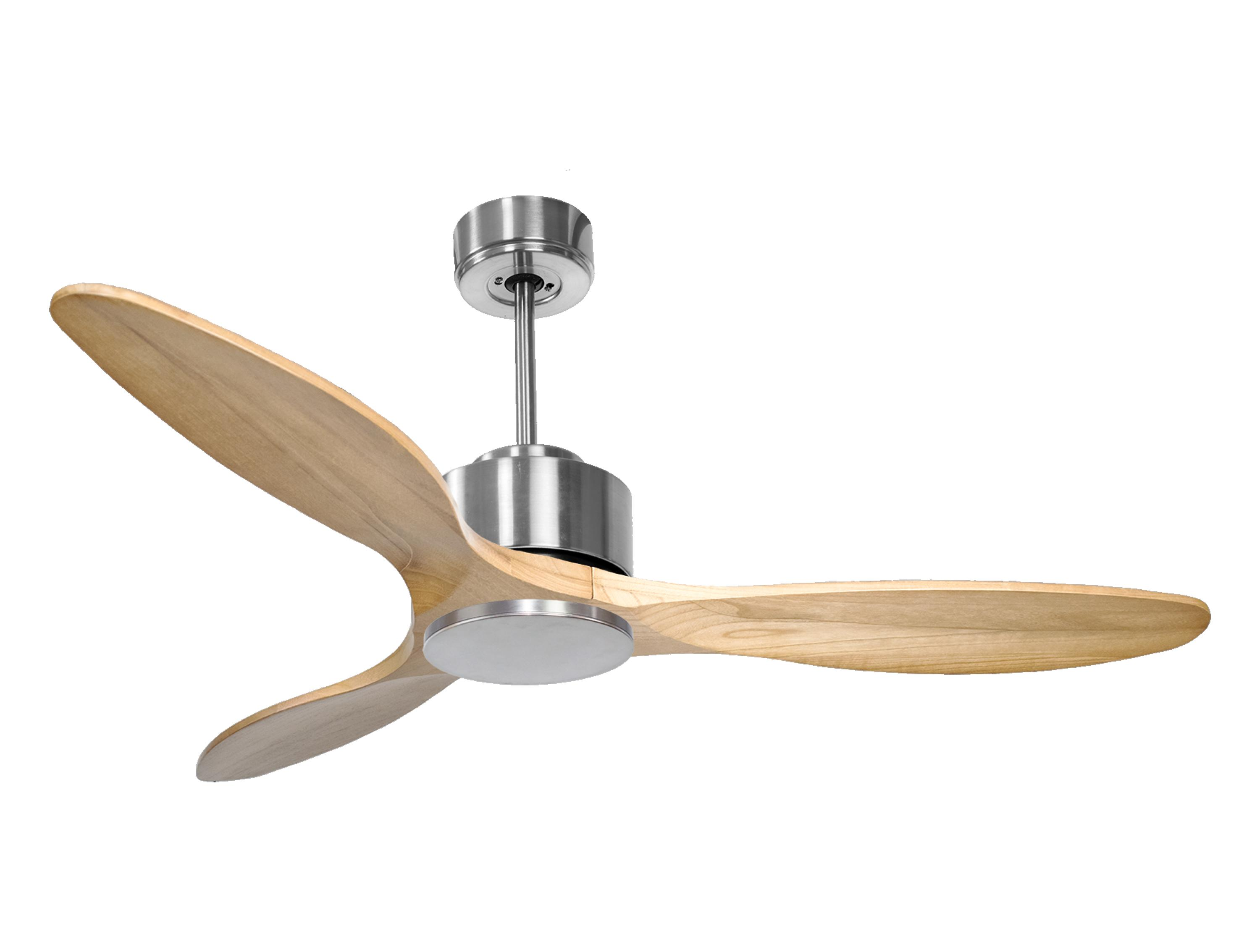 Ventilador de techo sin luz motor DC Lima Klassfan marrón 132 cm ...