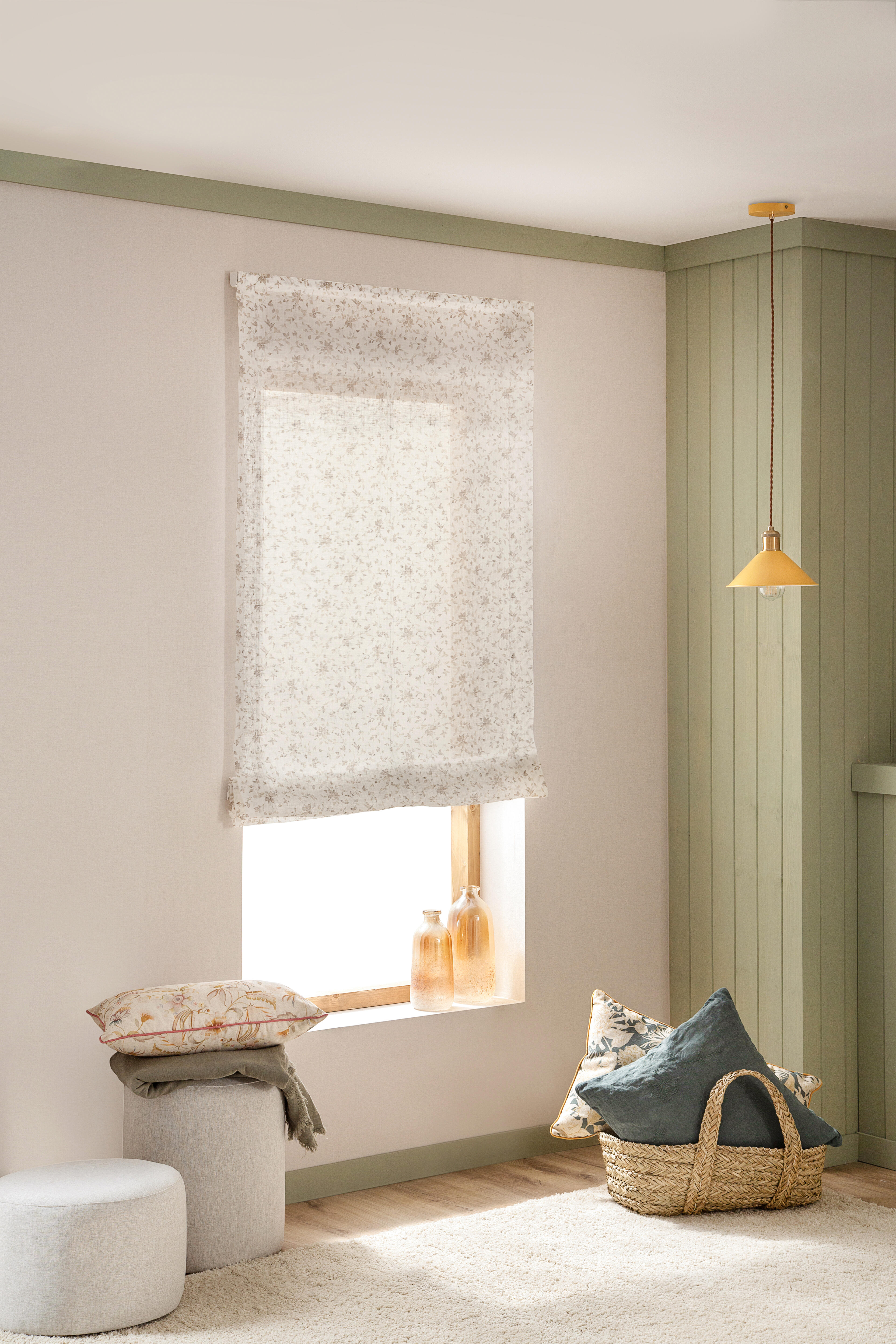 Estor plegable paqueto Iris beige de 90x175 cm | Leroy Merlin