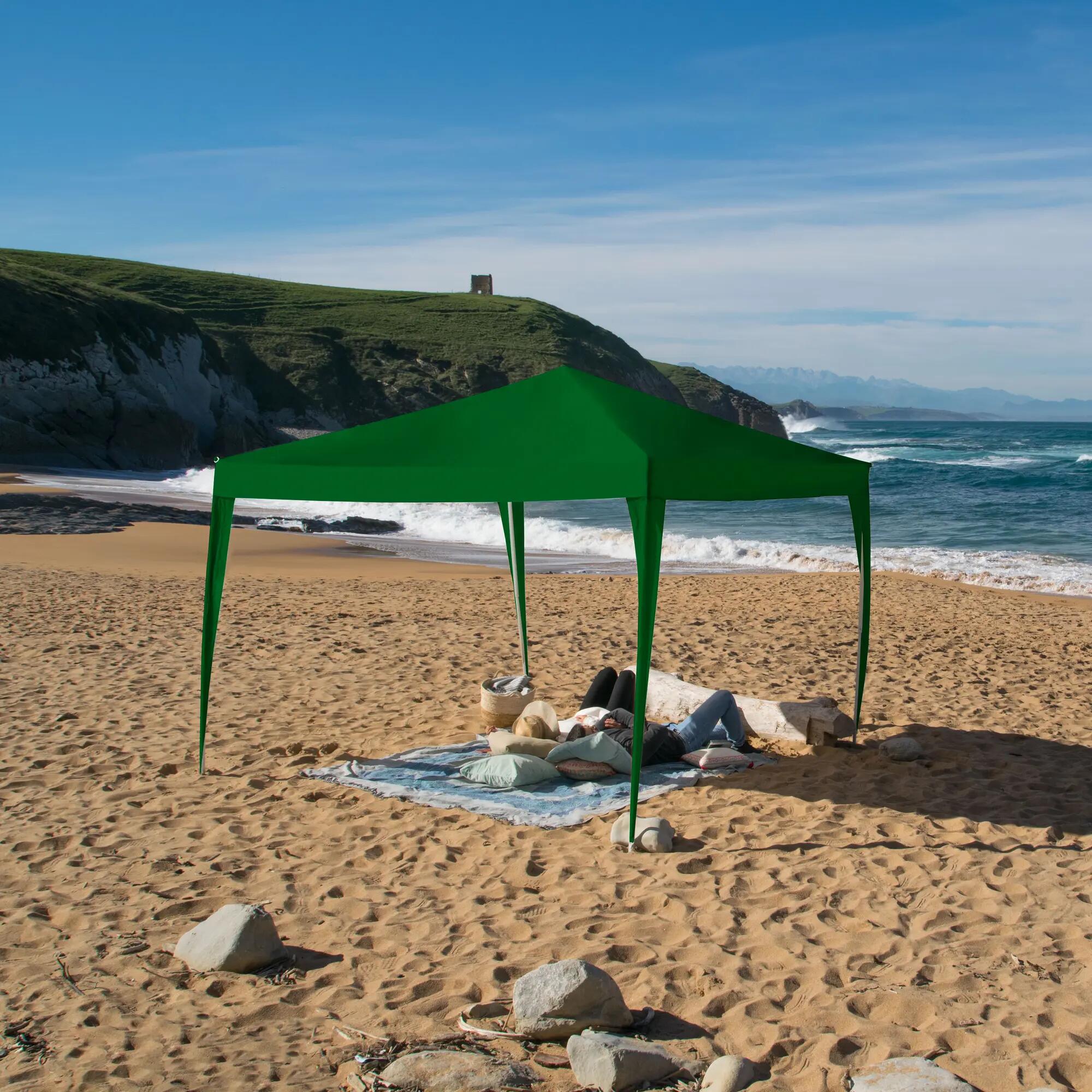 Carpa plegable WASABI WASABI CLASSIC de 300 X 300 cm verde | Leroy Merlin