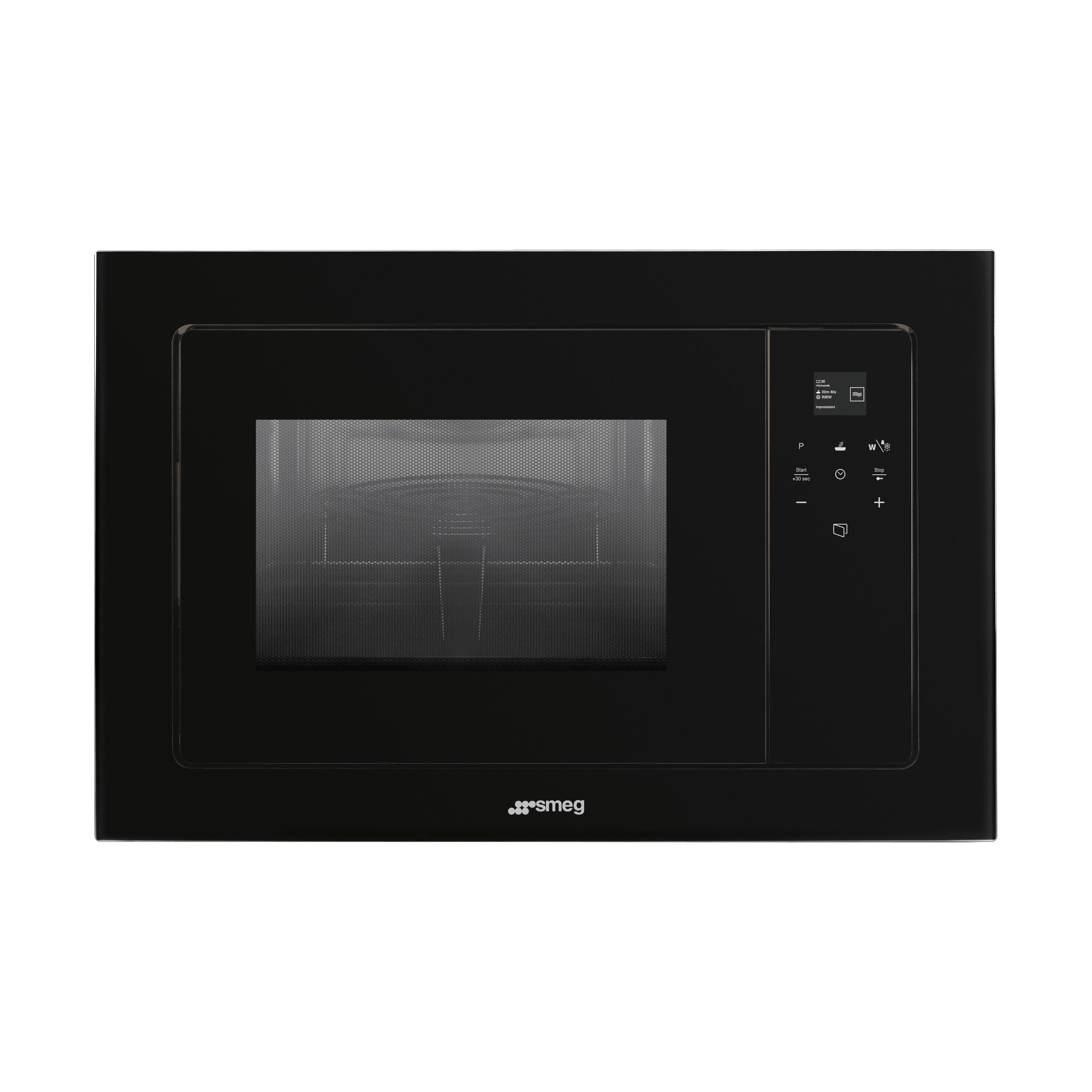 Micro-ondes grill 20L encastrable SMEG FMI120B3 Noir | Leroy Merlin